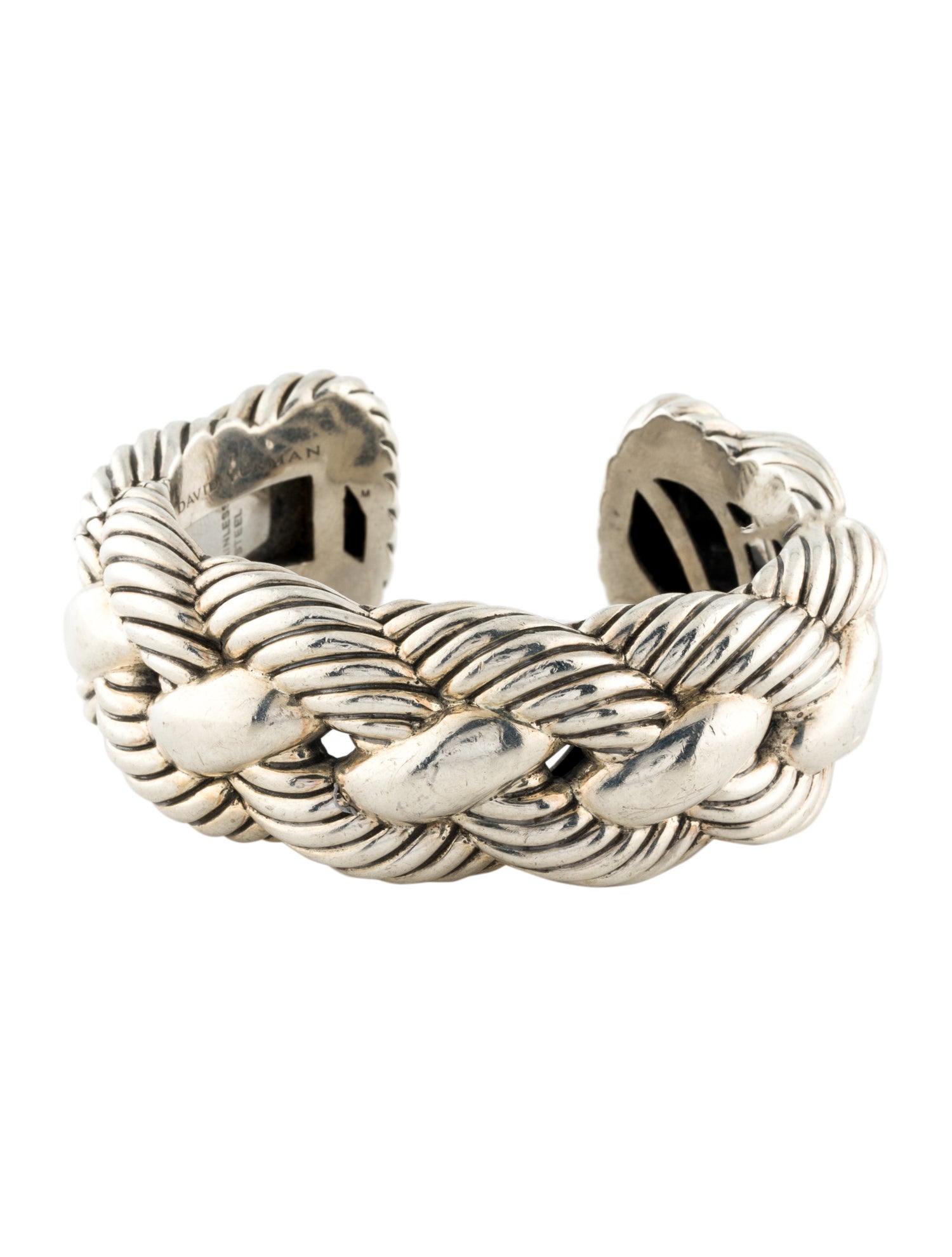 David Yurman Braided Cable Cuff - Sterling Silver Cuff, Bracelets ...