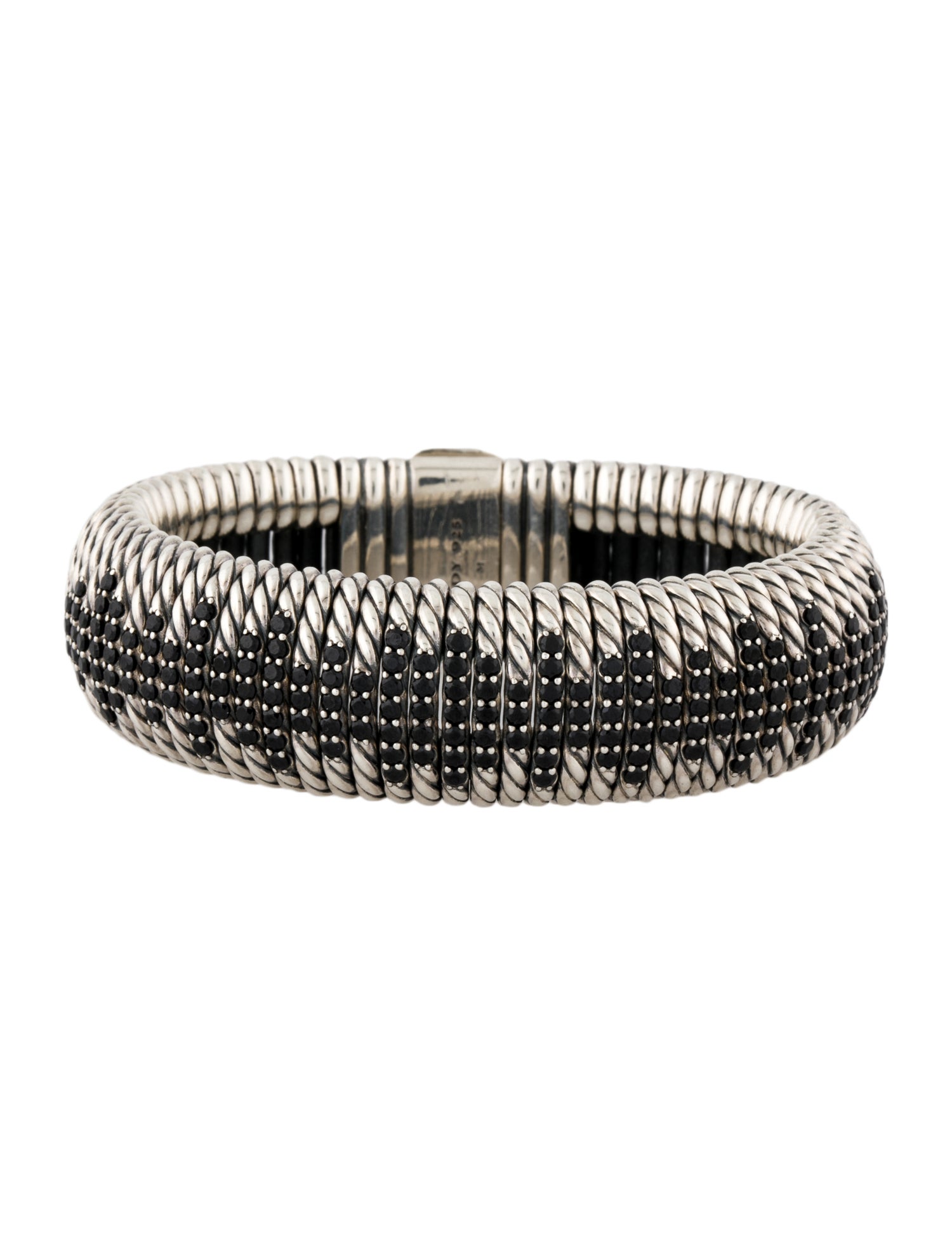 David Yurman Spinel Tempo Bangle Bracelet - 925 Sterling Silver Bangle ...