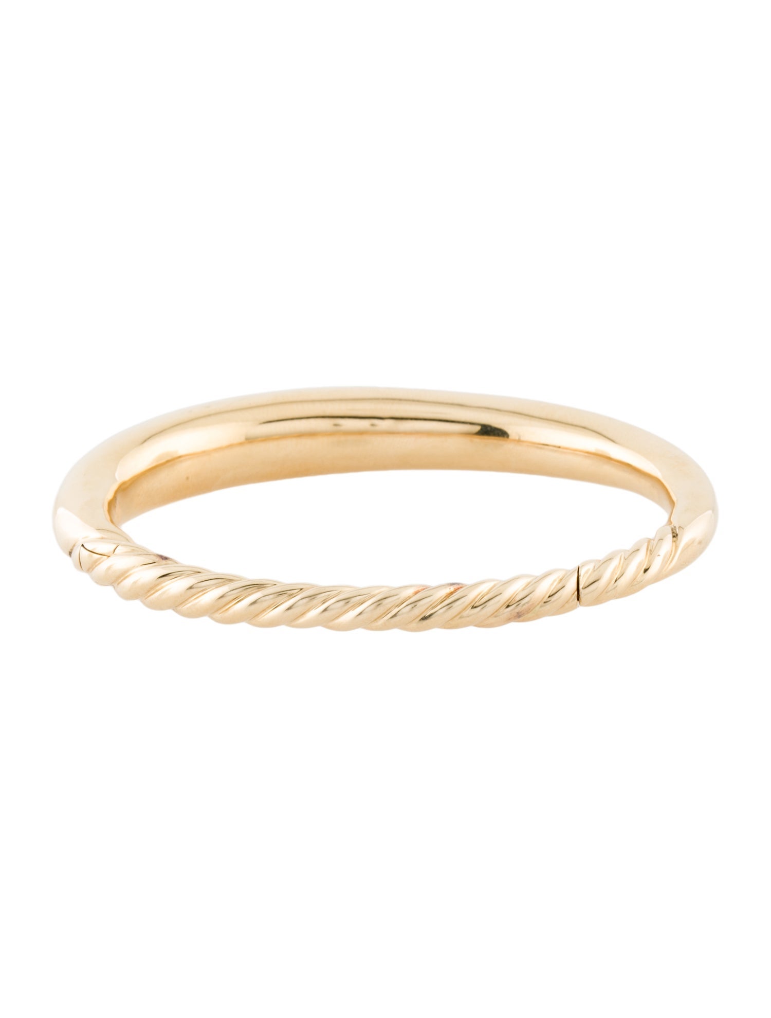 David Yurman 18K Pure Form® Smooth Bracelet - 18K Yellow Gold Bangle ...