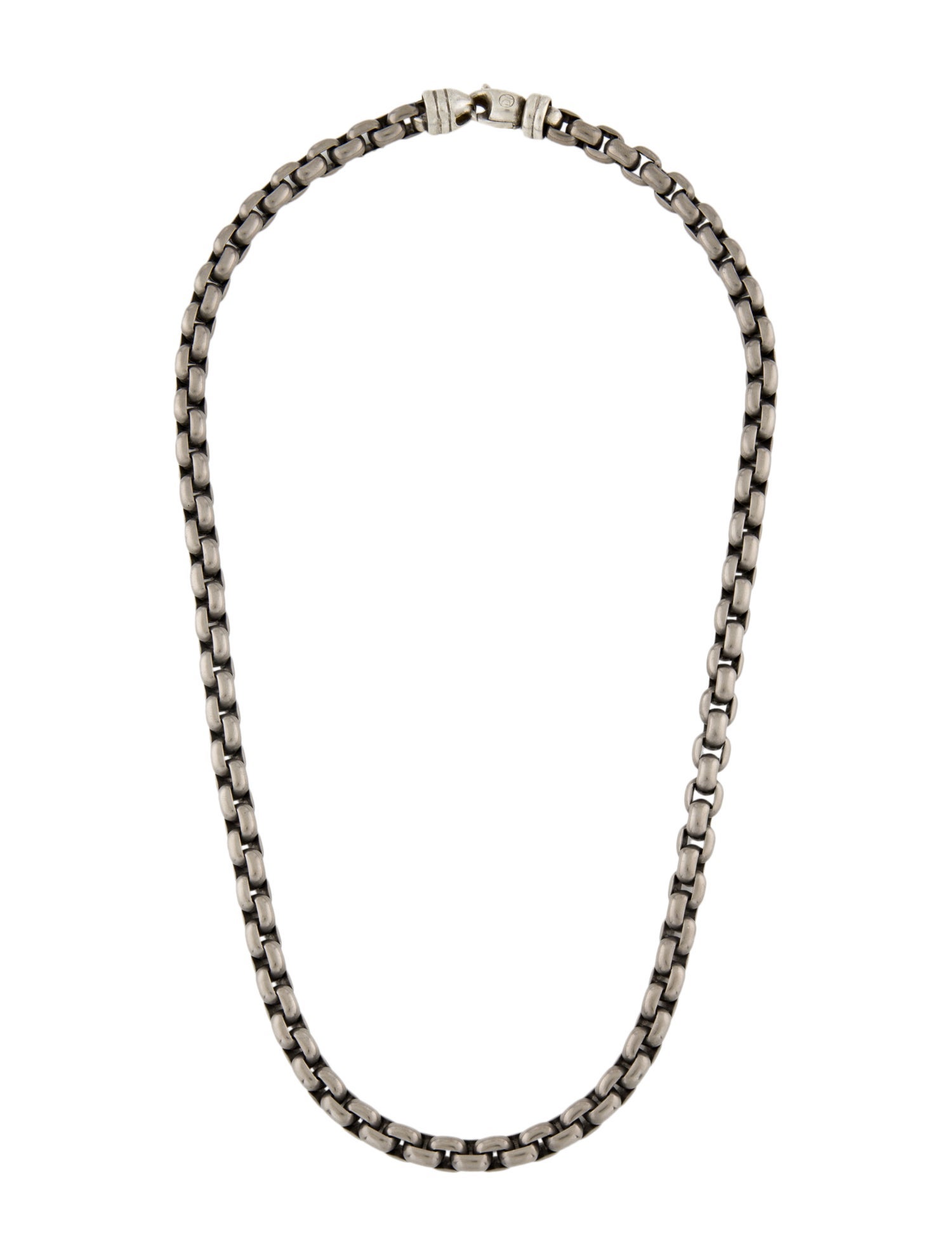 David Yurman Titanium Extra Large Box Chain - Sterling Silver Chain ...