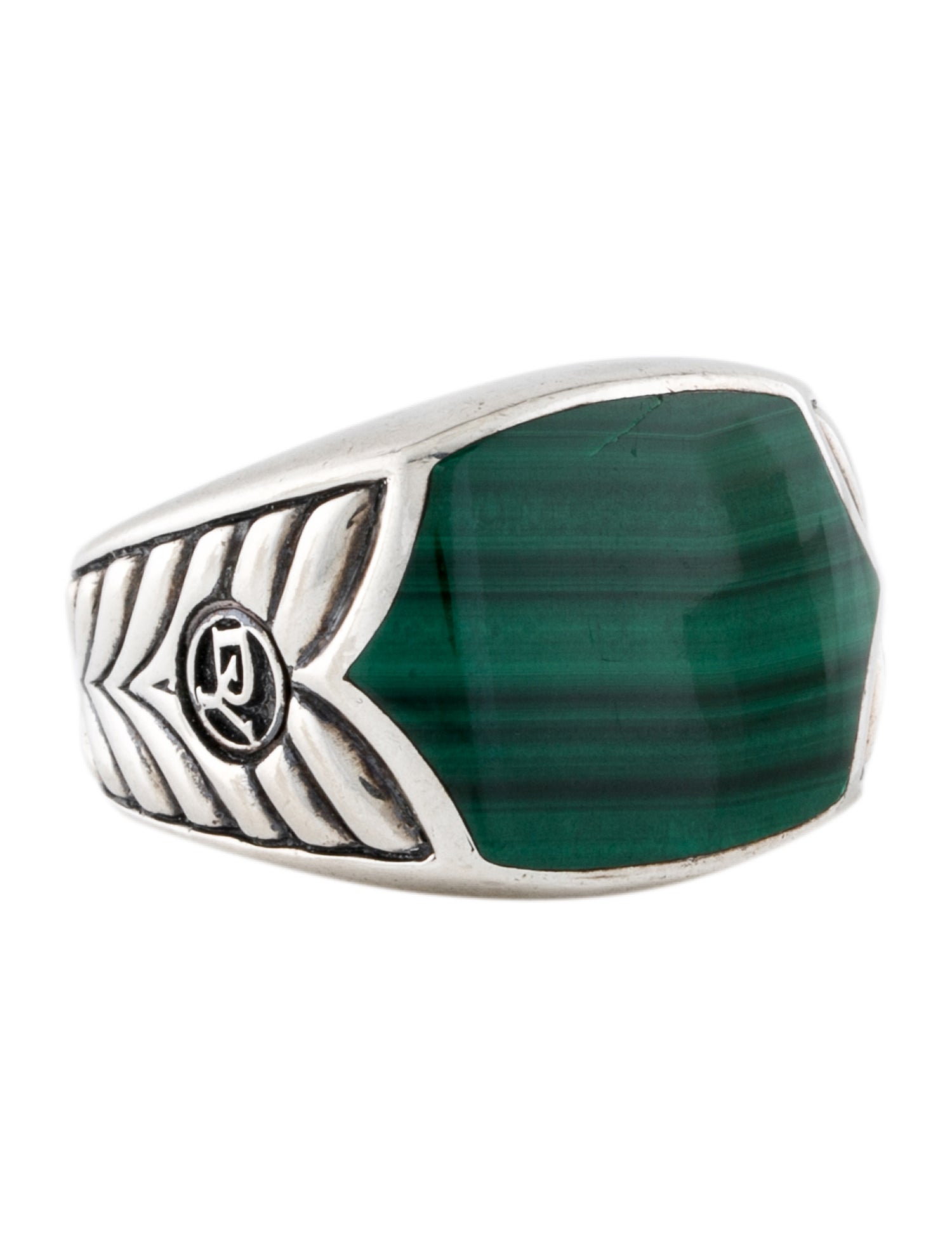 David Yurman Malachite Signet Ring - Signet Ring, Rings - DVY180984 ...