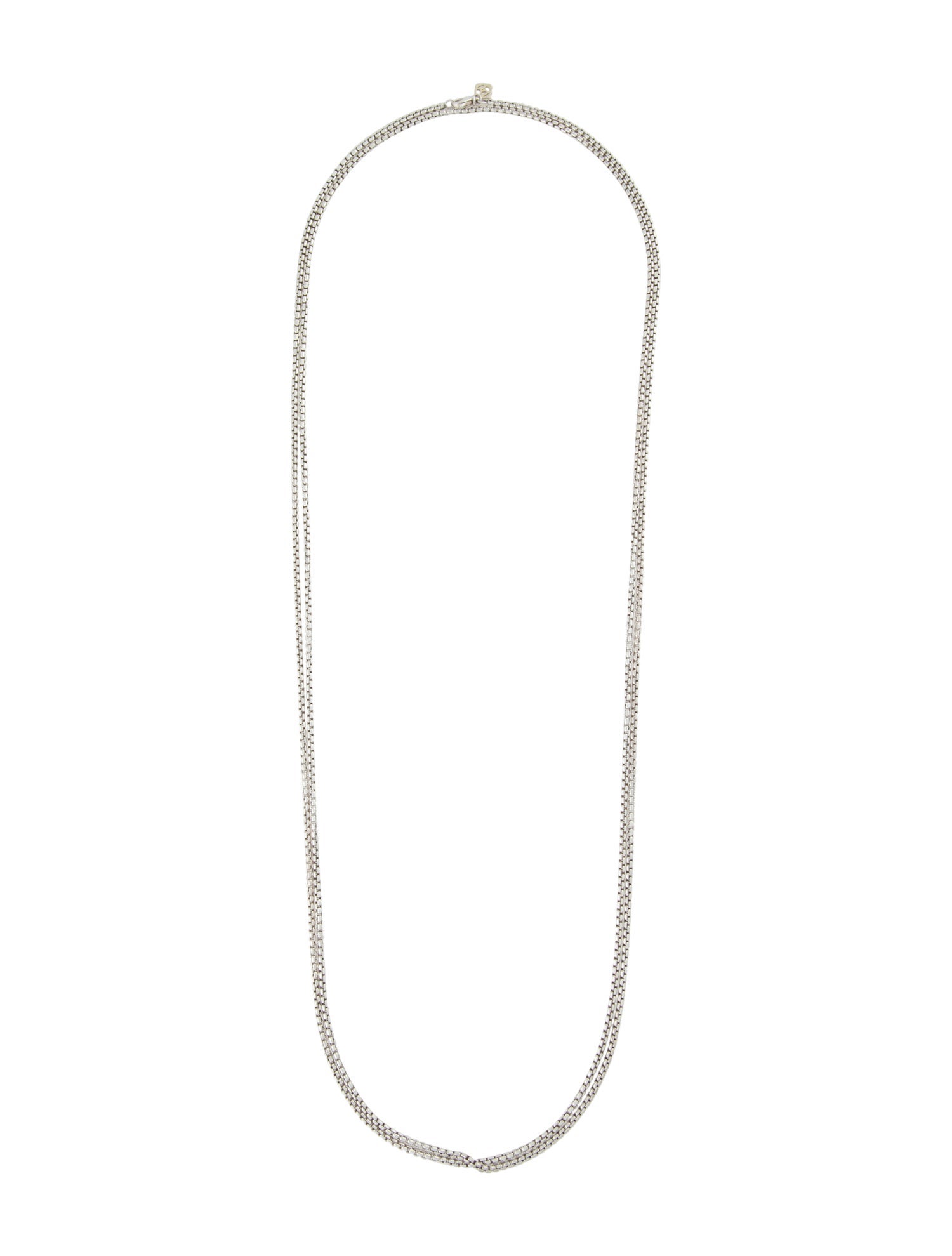 David Yurman Box Chain Necklace - 14K White Gold Chain, Necklaces ...