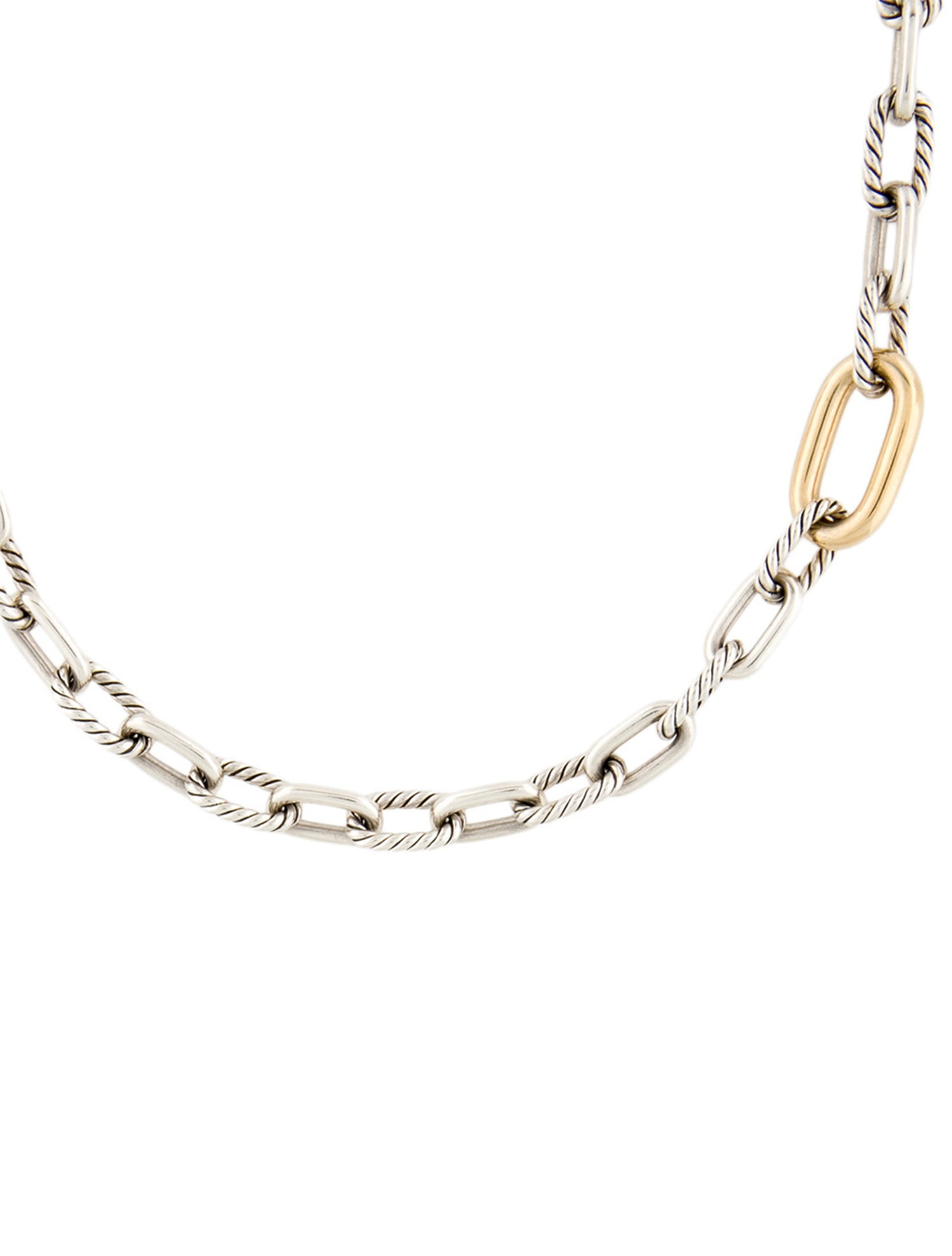 David Yurman Two-Tone DY Madison® Chain Necklace - Chain, Necklaces ...