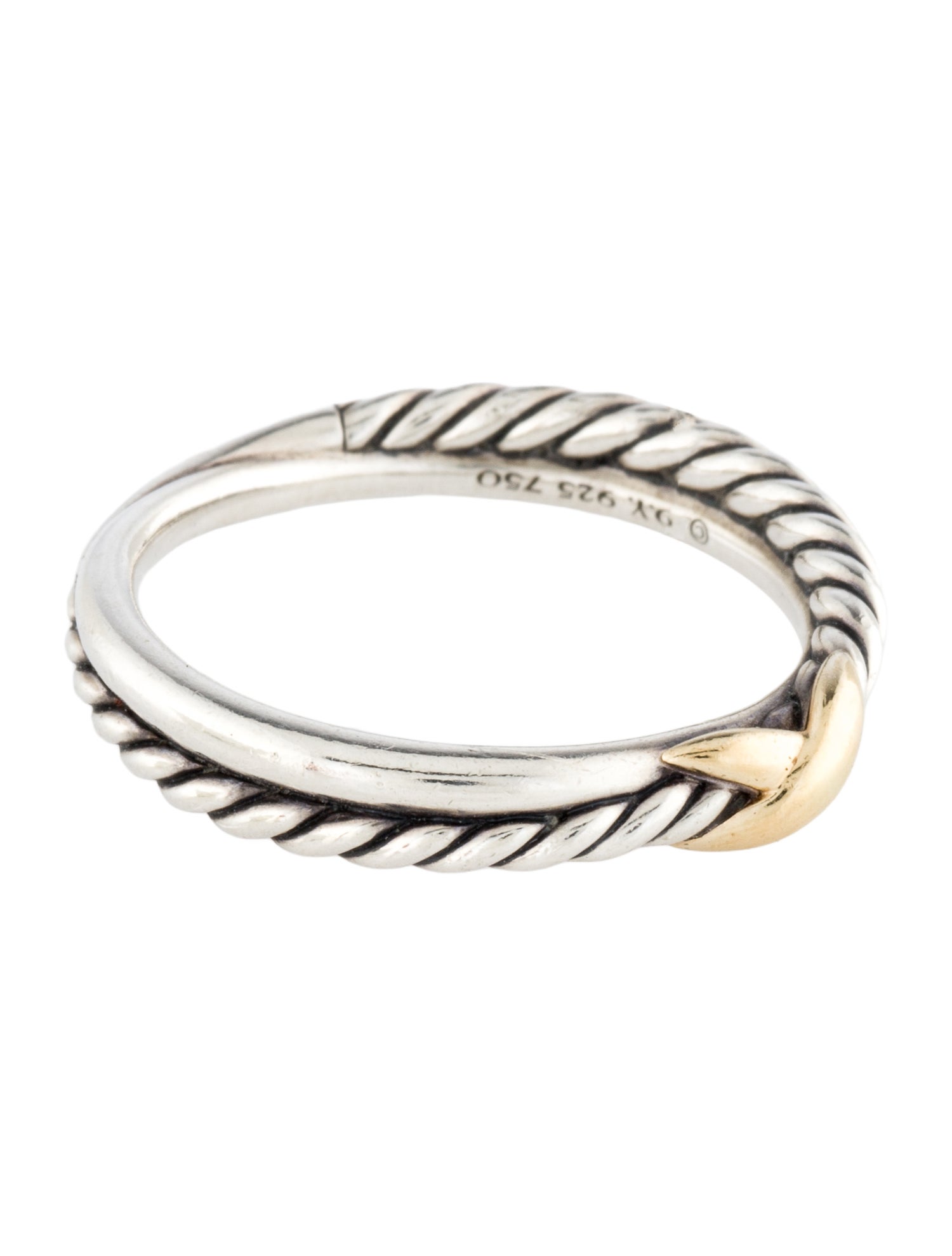 Chrome Hearts 22K Cemetery Band Ring - 22K Yellow Gold Band, Rings ...