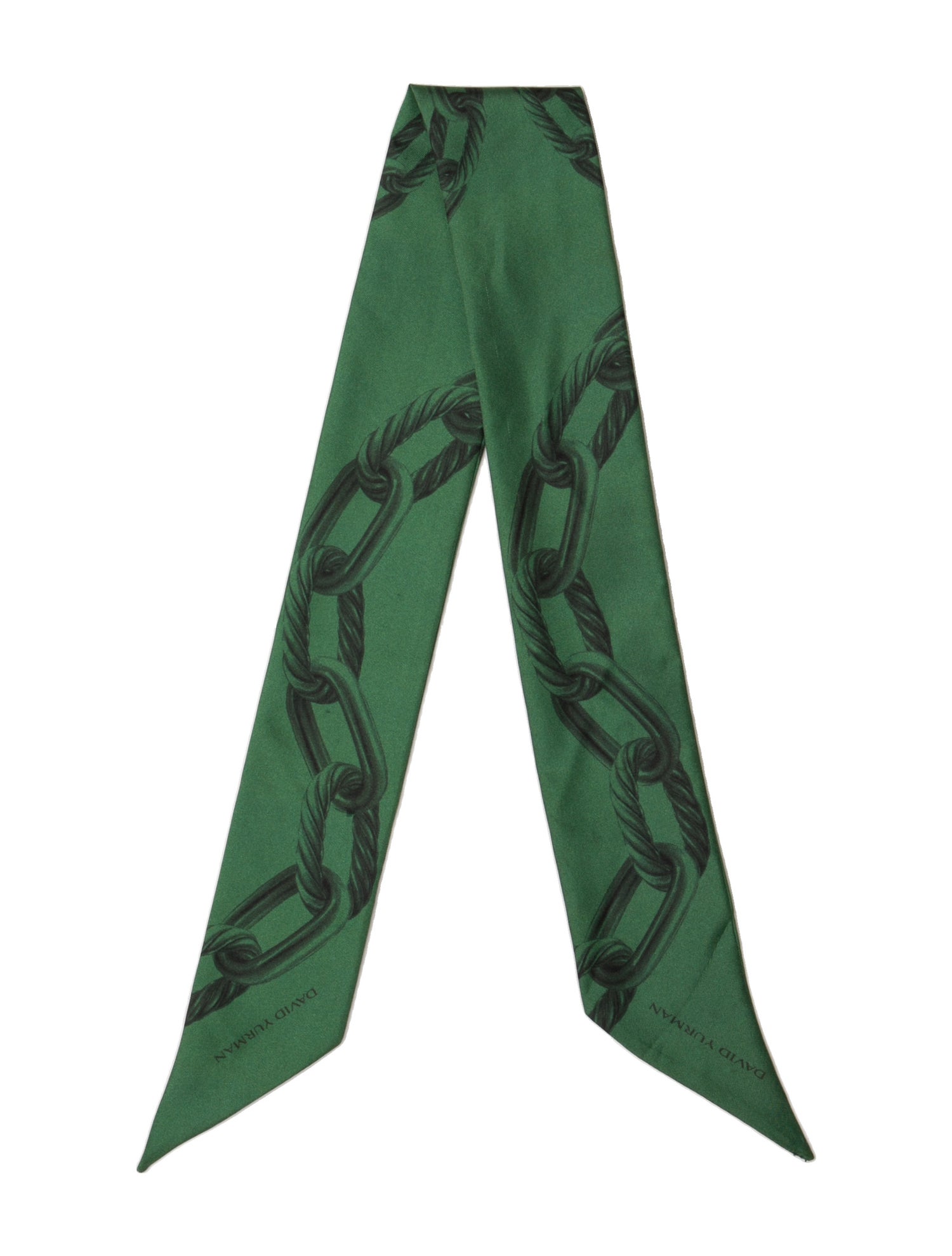 David Yurman Silk Floral Print Scarf - Green Scarves and Shawls ...