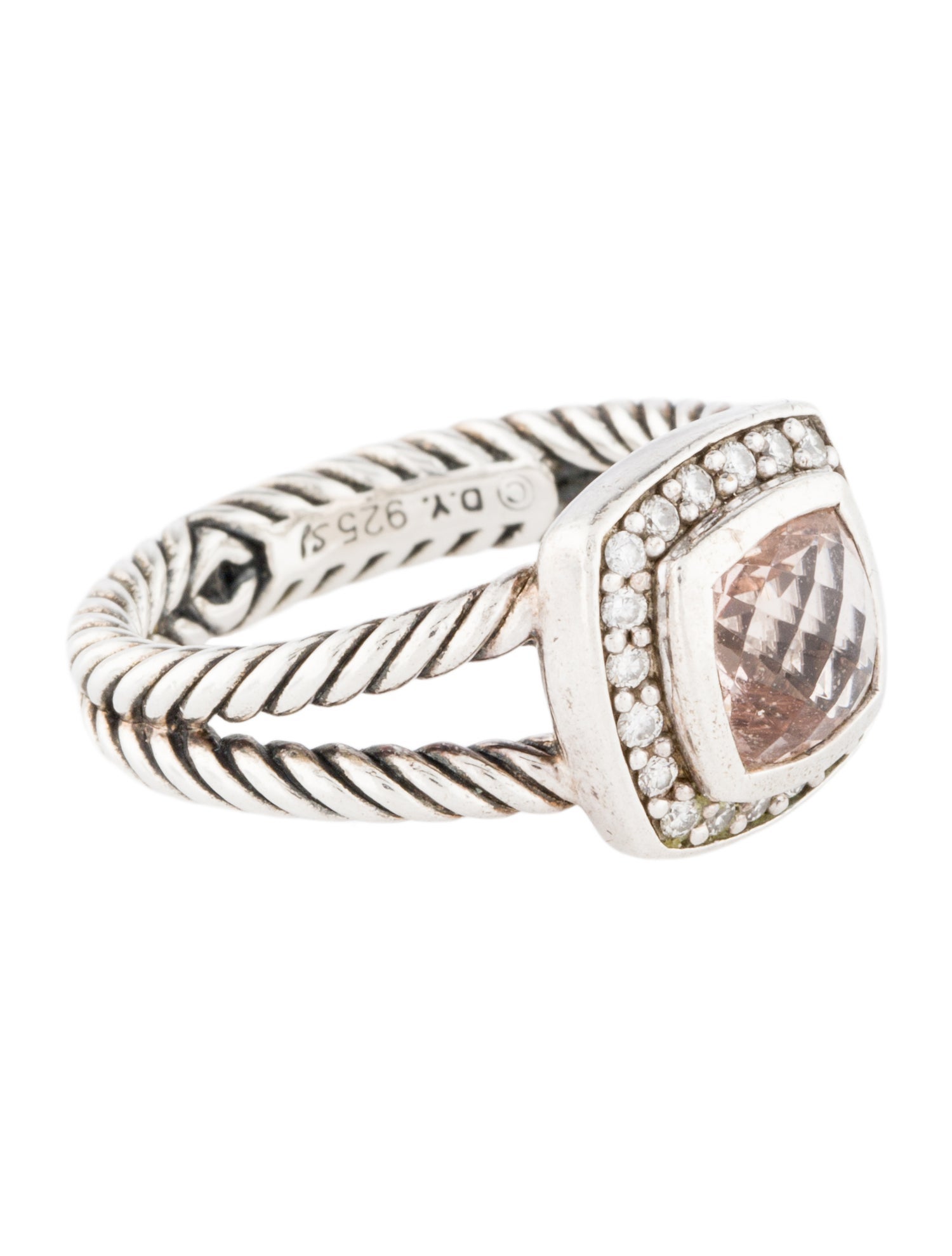David Yurman Morganite & Diamond Petite Albion Ring - Cocktail Ring ...