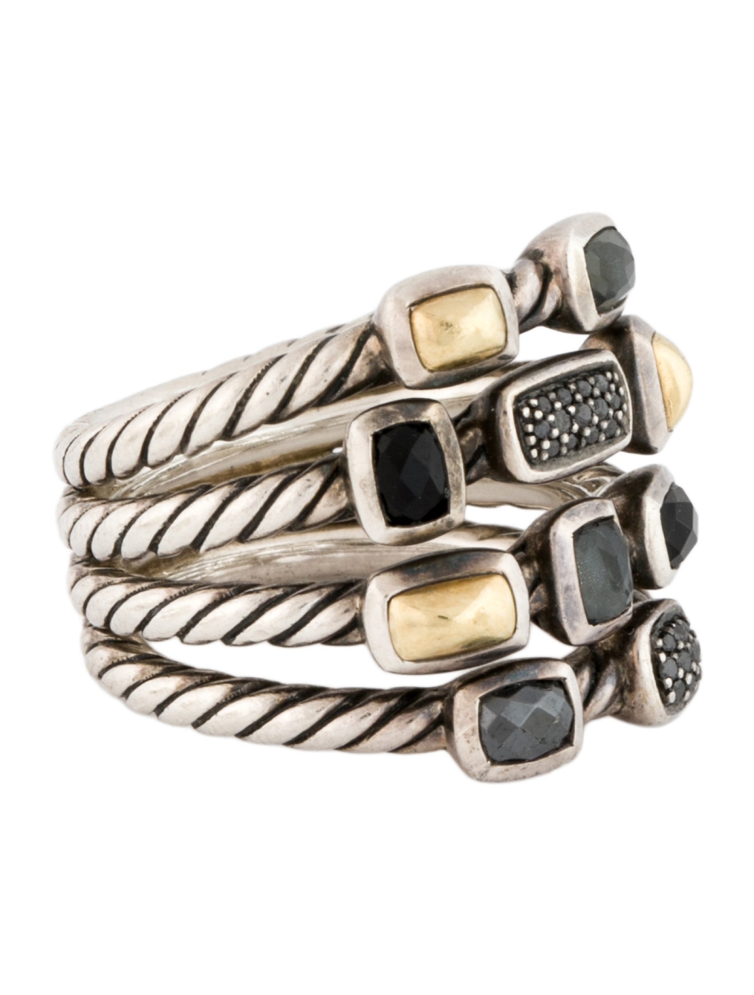 David Yurman Multistone Confetti Ring - Sterling Silver Band, Rings ...