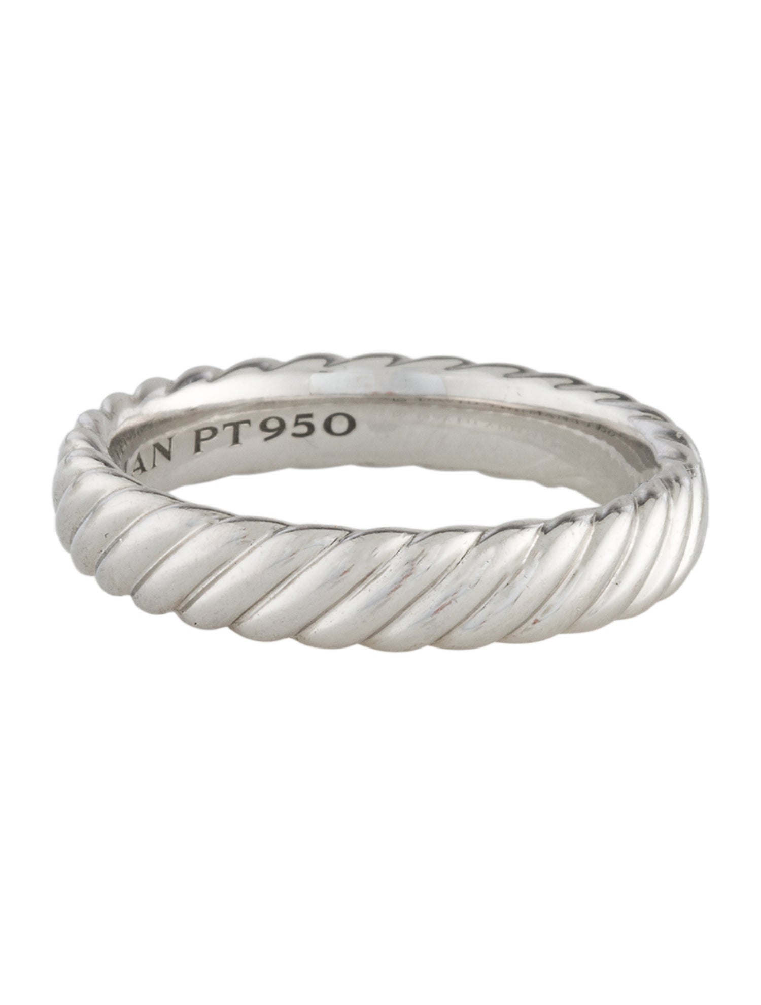 David Yurman Platinum Cable Band - Band, Rings - DVY189790 | The RealReal