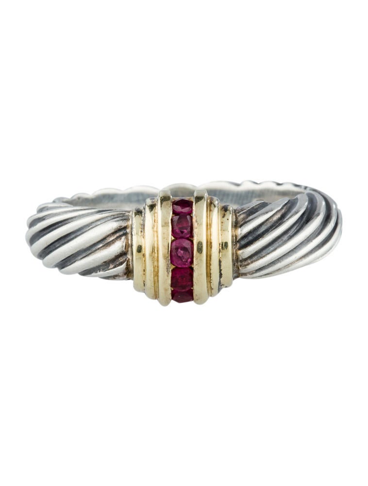 David Yurman Ruby Ring - Gold - DVY20813 | The RealReal