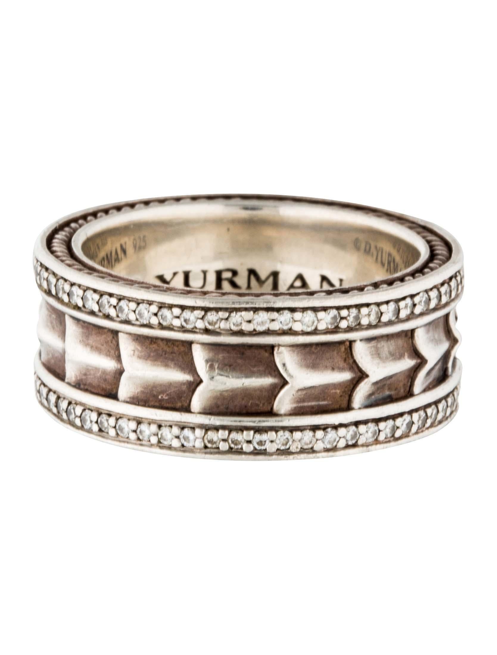 David Yurman Diamond Armory Band - Band, Rings - DVY36344 | The RealReal