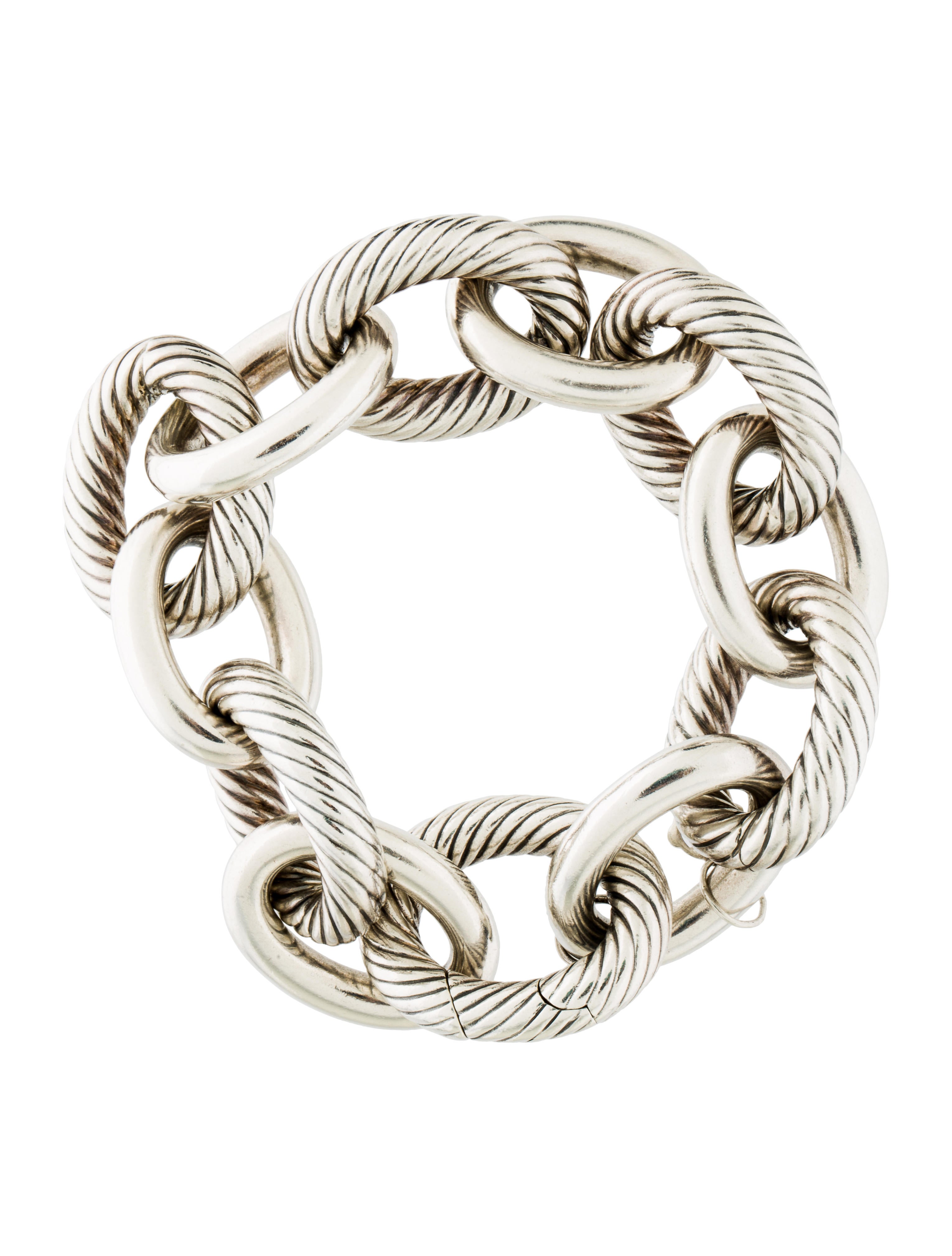 David Yurman Extra Large Oval Link Bracelet - Bracelets - DVY38431 ...