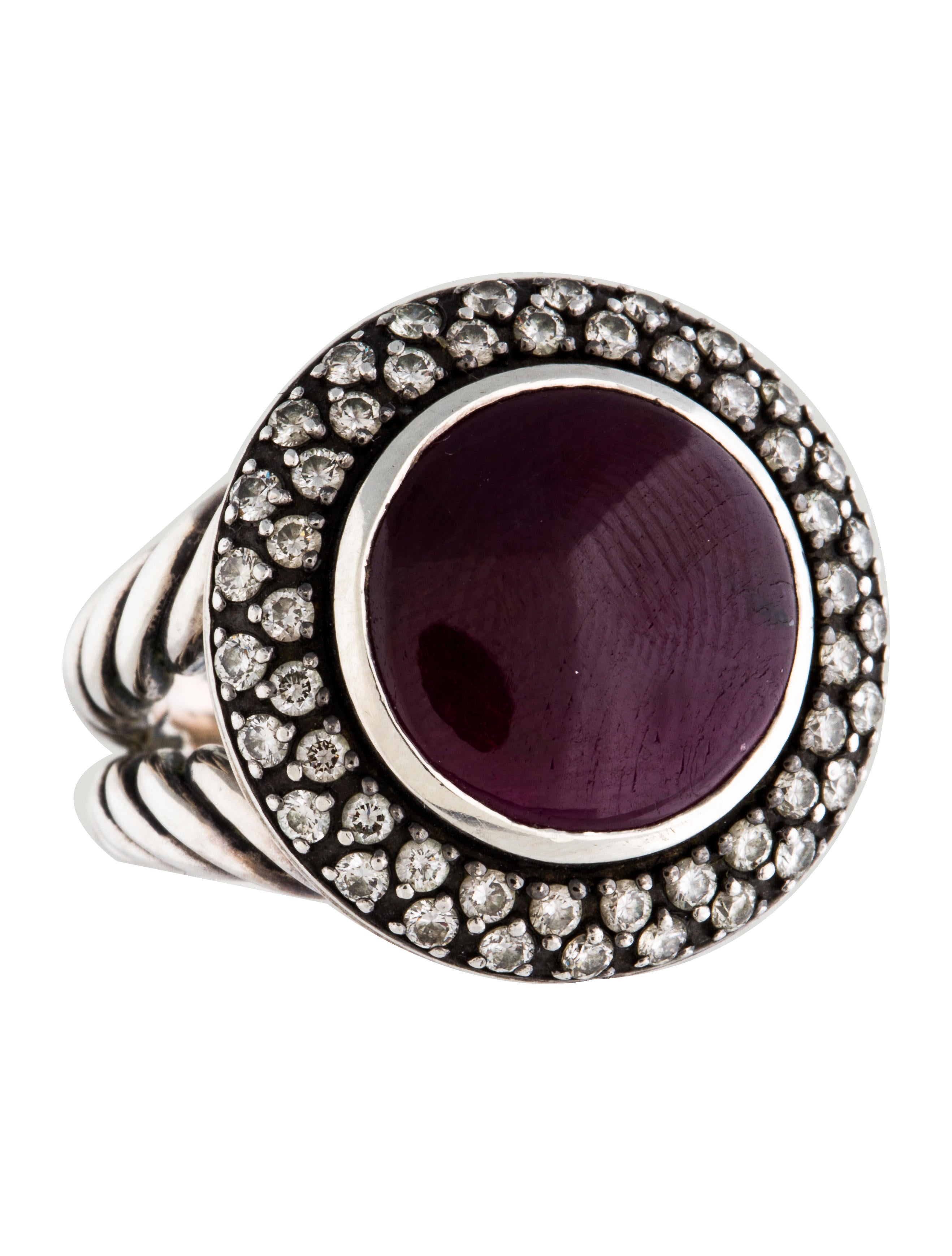 David Yurman Ruby & Diamond Ring - Rings - DVY38793 | The RealReal