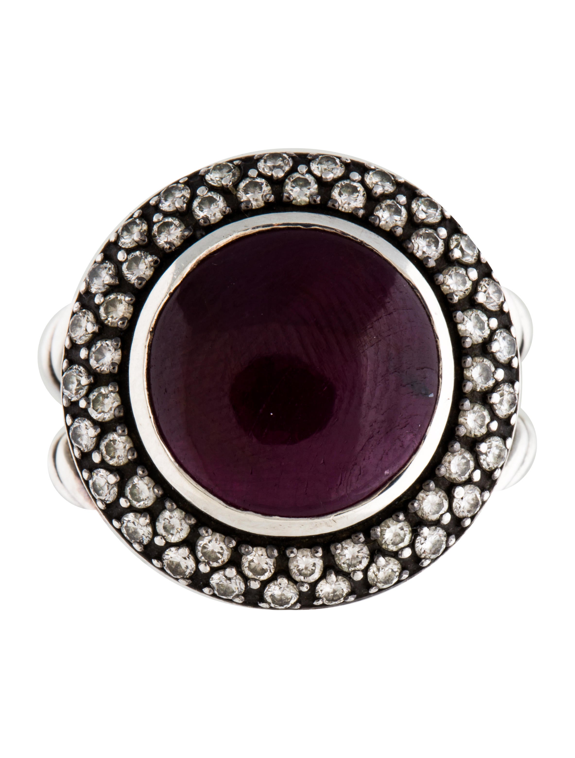 David Yurman Ruby & Diamond Ring - Rings - DVY38793 | The RealReal