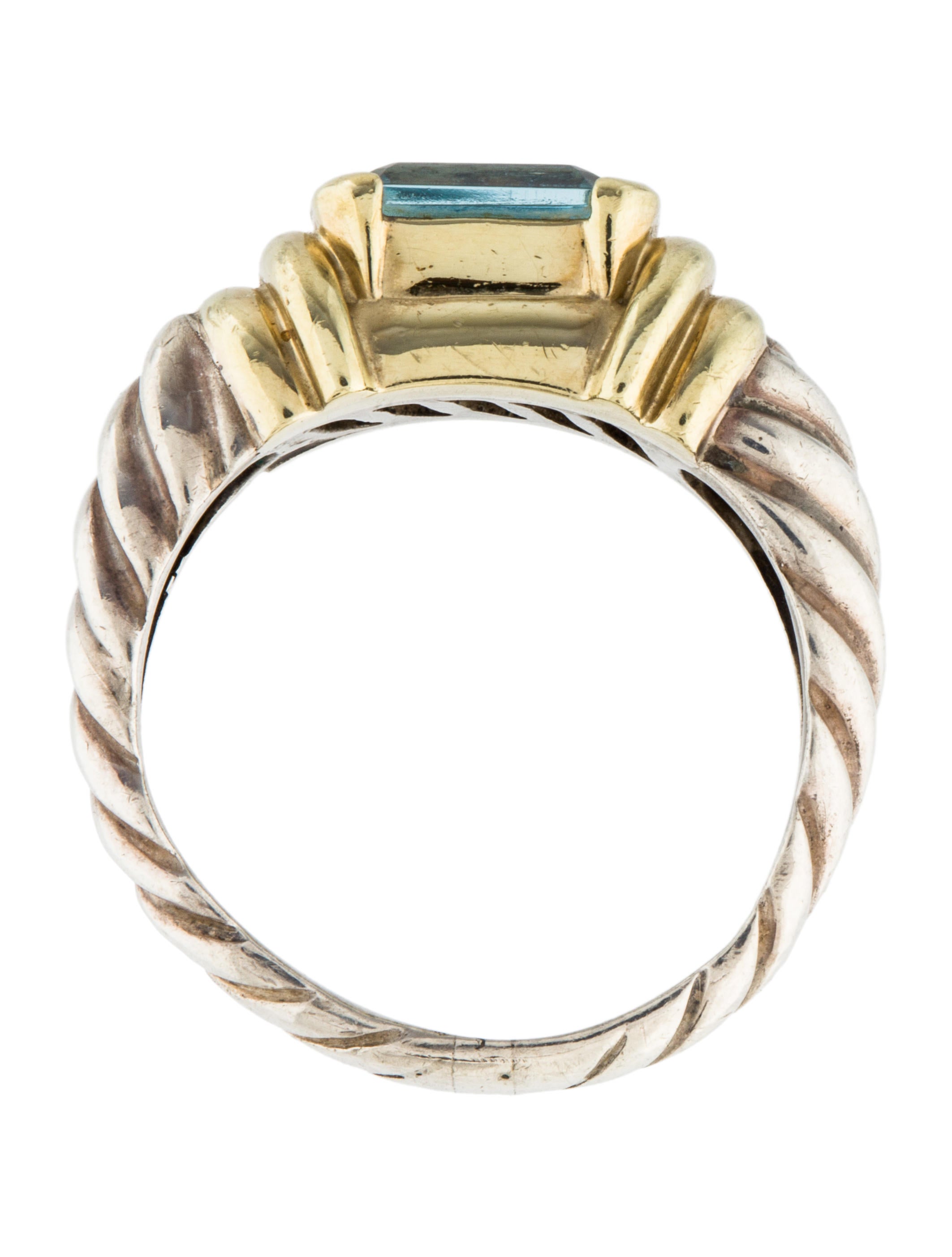 David Yurman Blue Topaz Noblesse Ring - Rings - DVY42905 | The RealReal