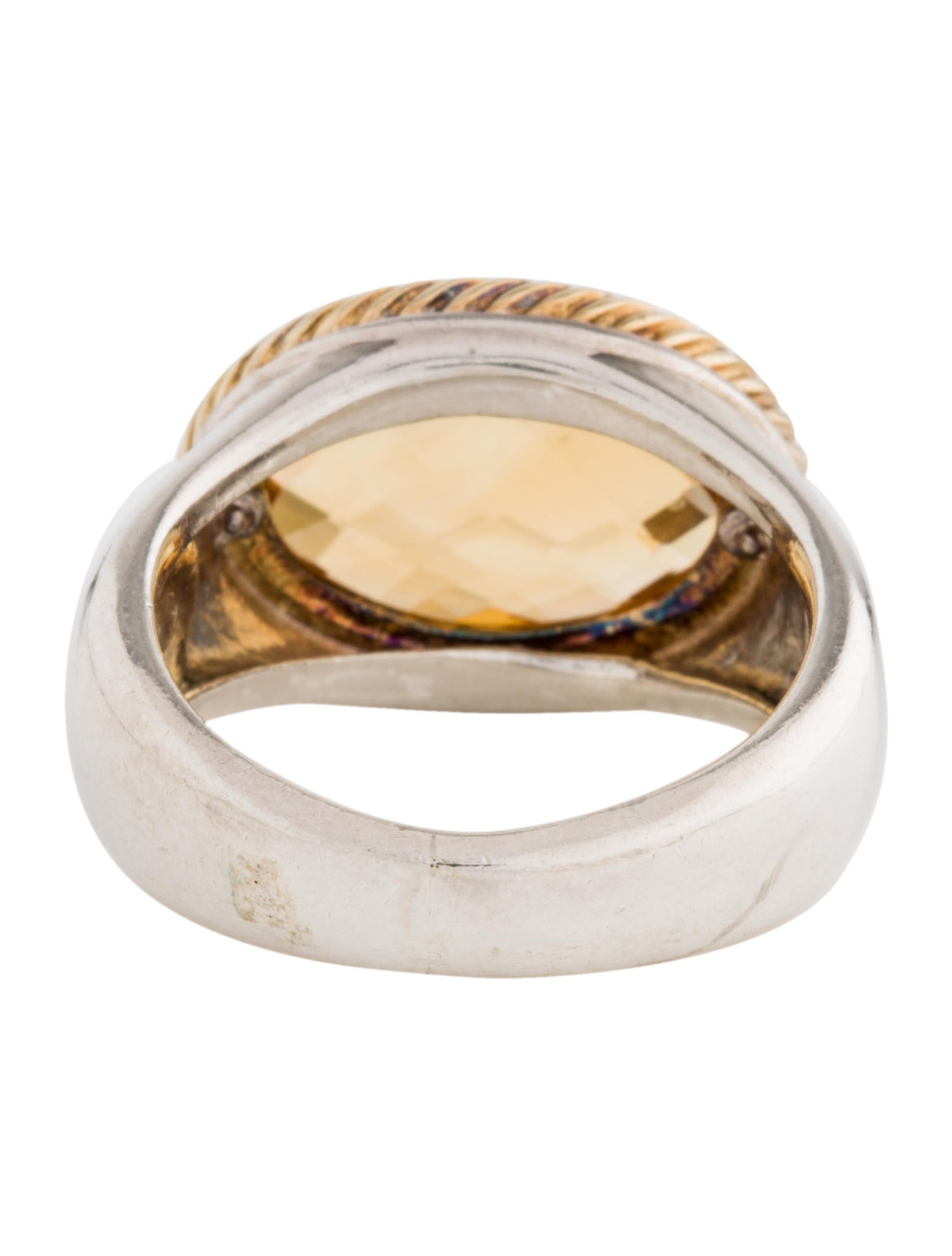 David Yurman Citrine Signature Oval Stone Ring - Rings - DVY43327 | The ...