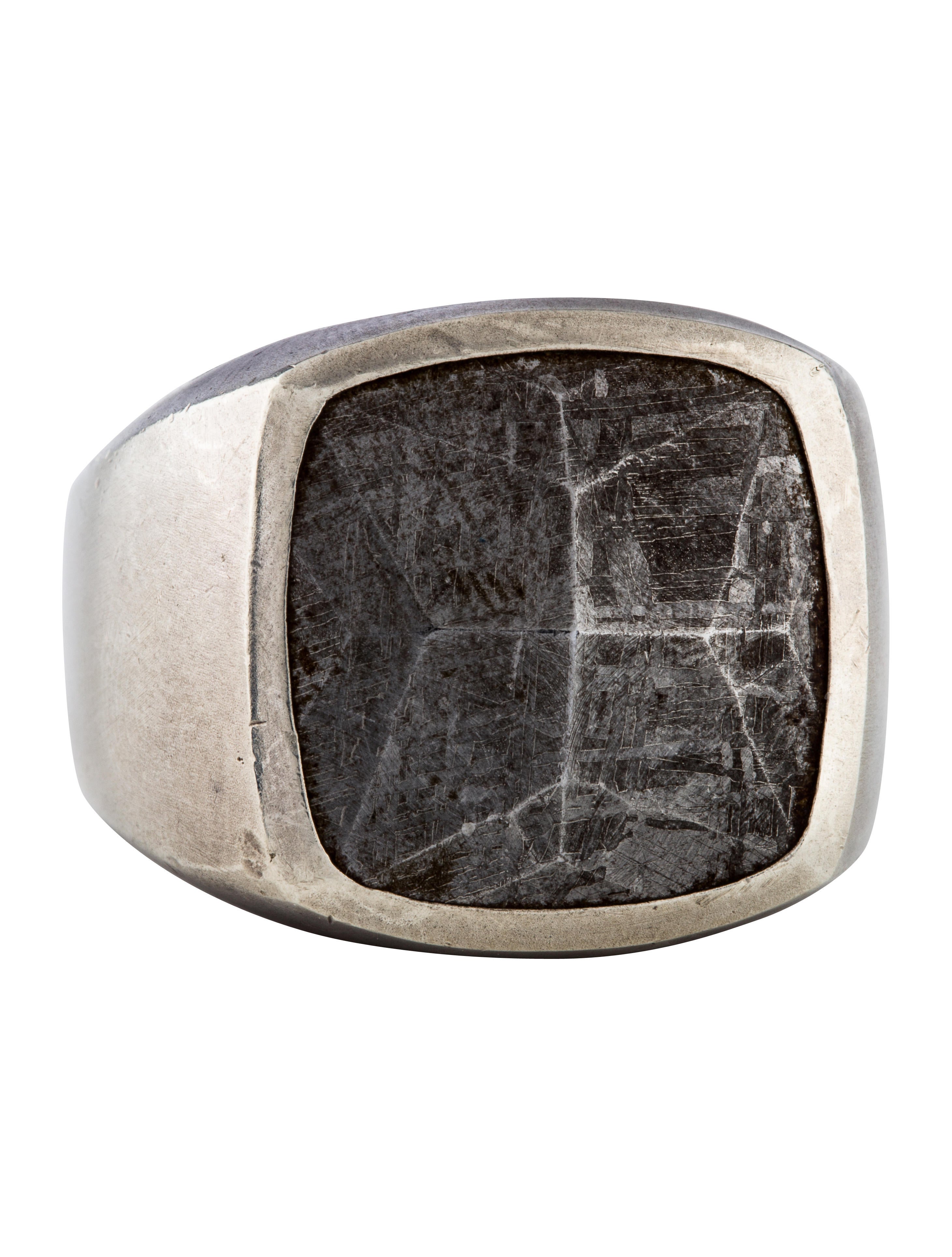 David Yurman Meteorite Signet Ring - Signet Ring, Rings - DVY47399 ...