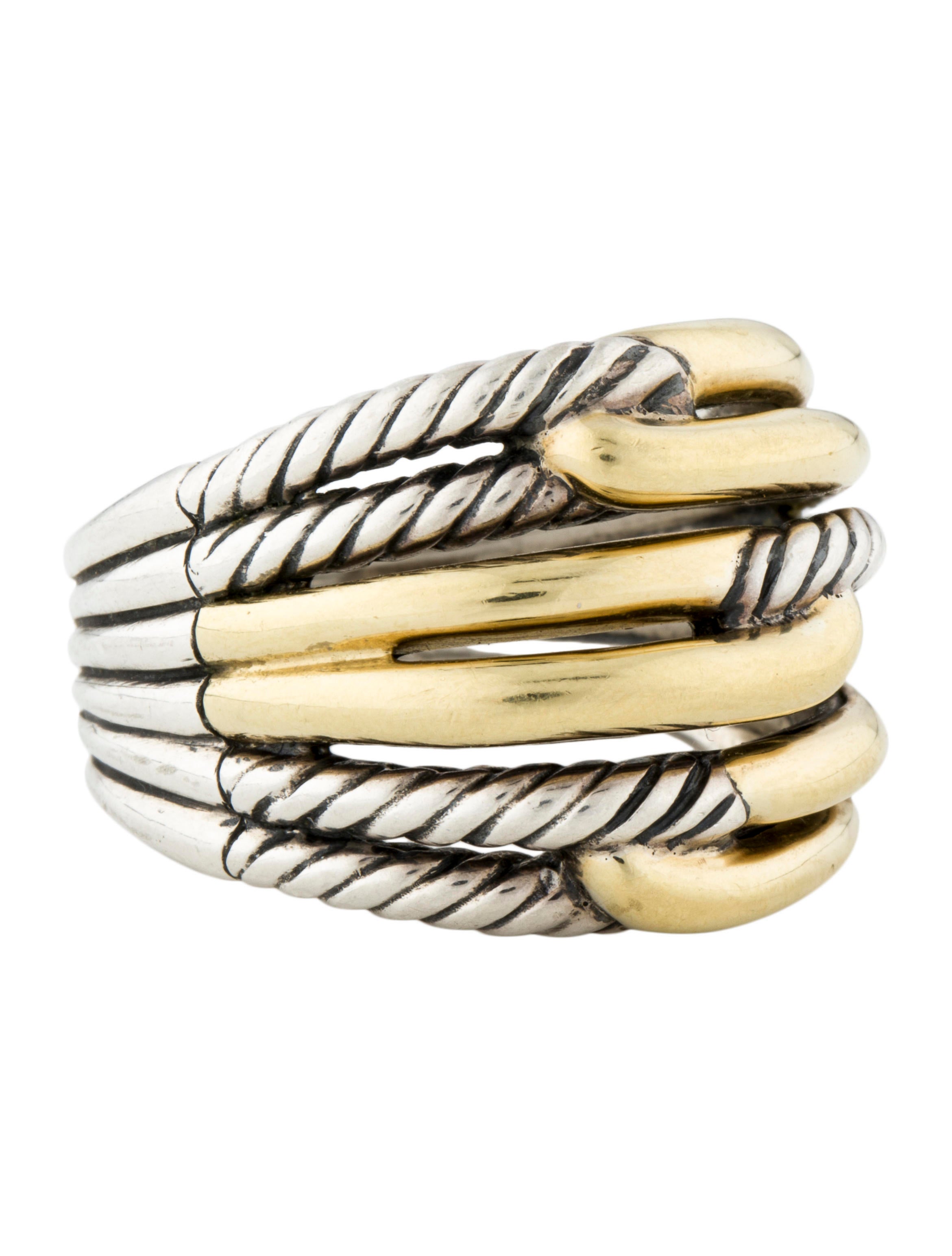 David Yurman Labyrinth Triple Loop Cocktail Ring - Rings - DVY75141 ...