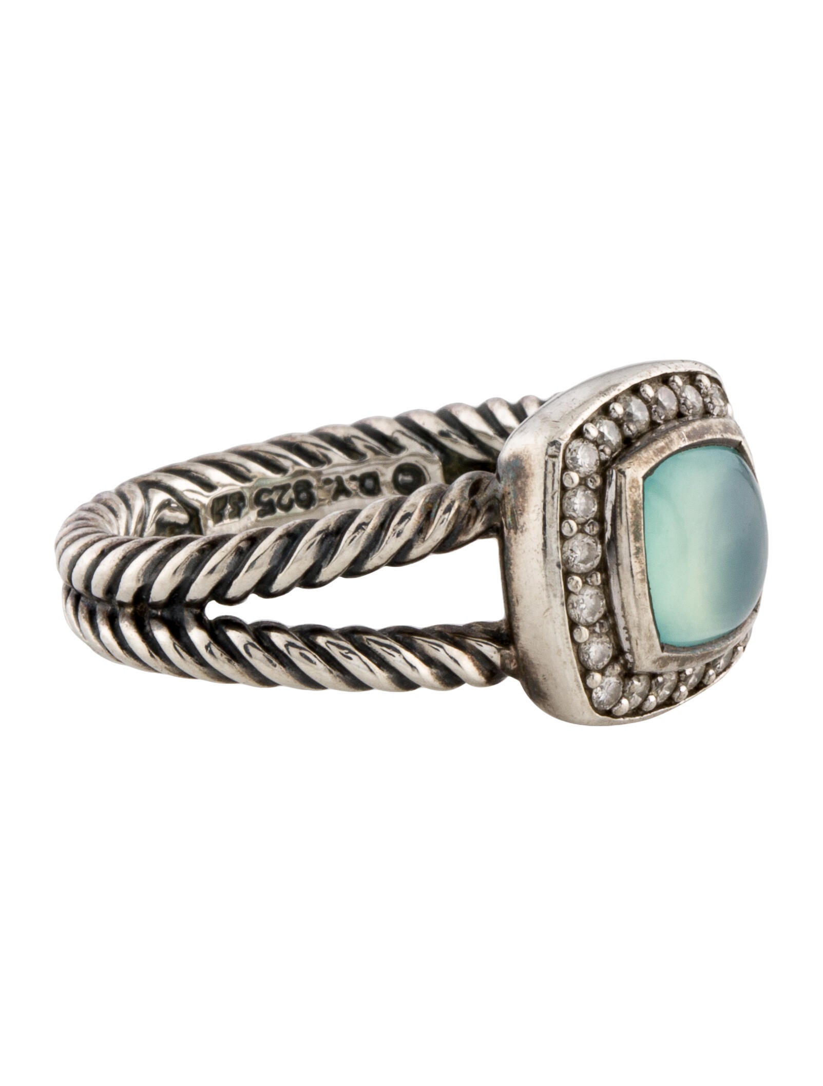 David Yurman Wave Band Ring - Silver - 0DY20157 | The RealReal