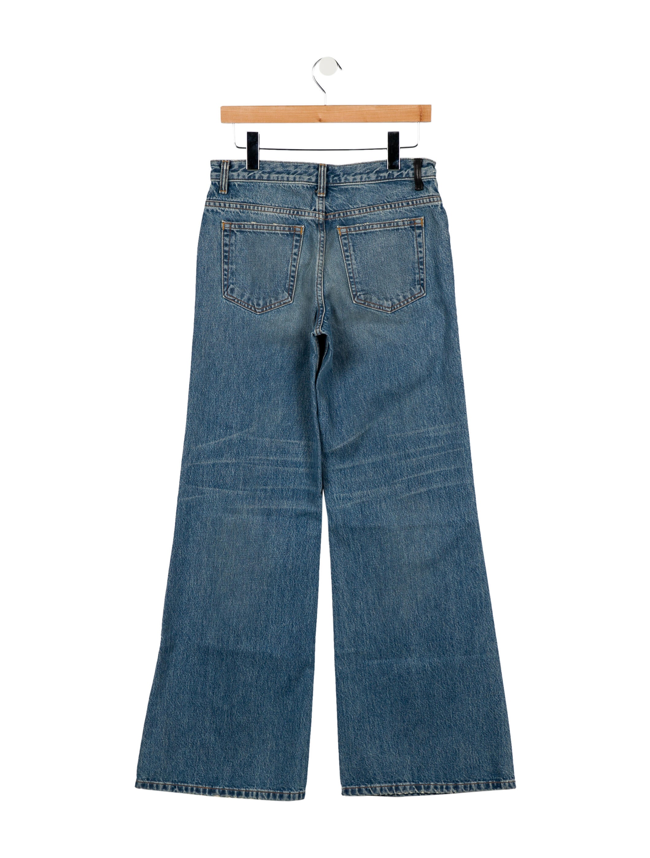 Reformation High-Rise Wide Leg Jeans - Blue, 12" Rise Jeans, Clothing ...