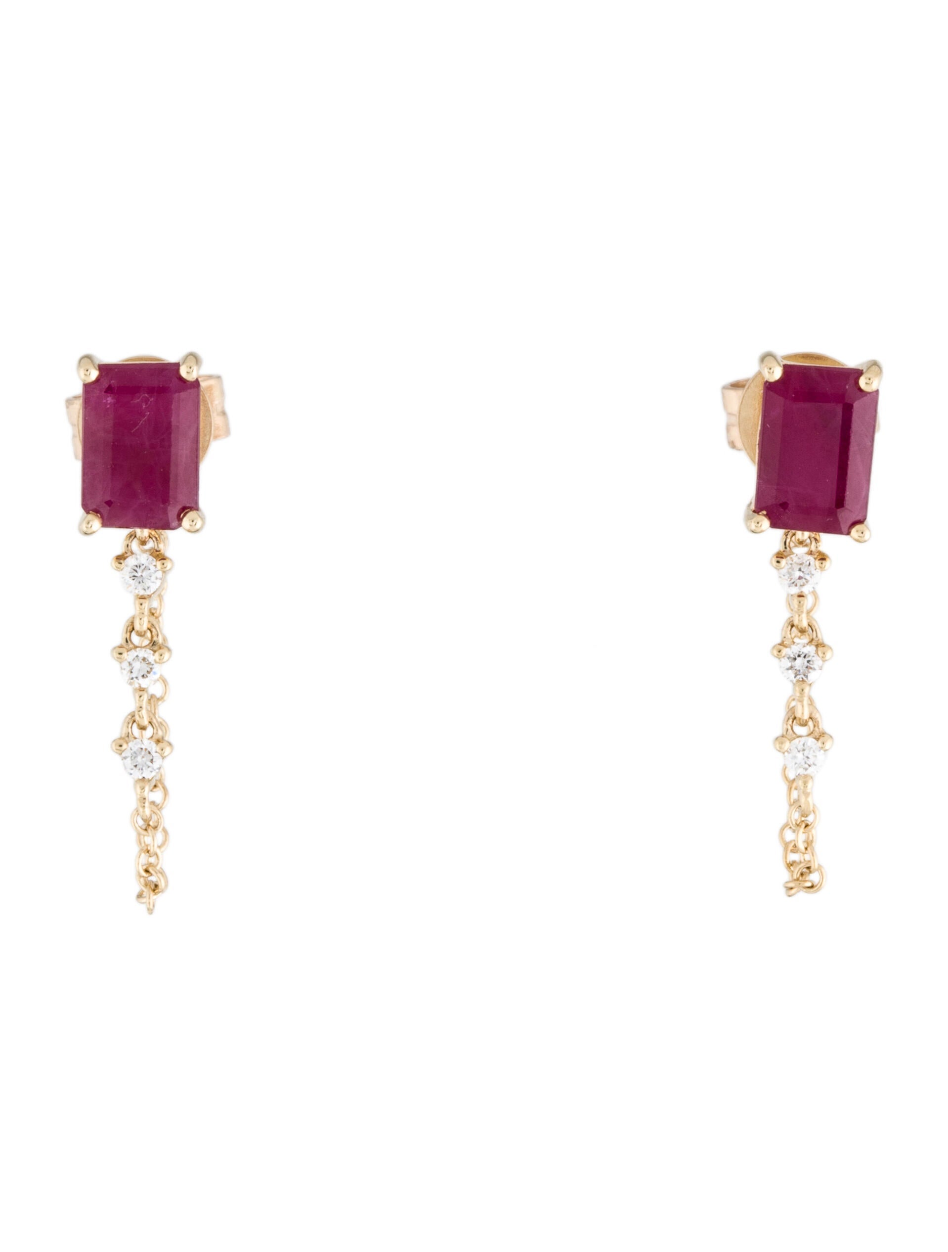 Earrings Moonstone Drop Earrings - 19K Yellow Gold Drop, Earrings ...