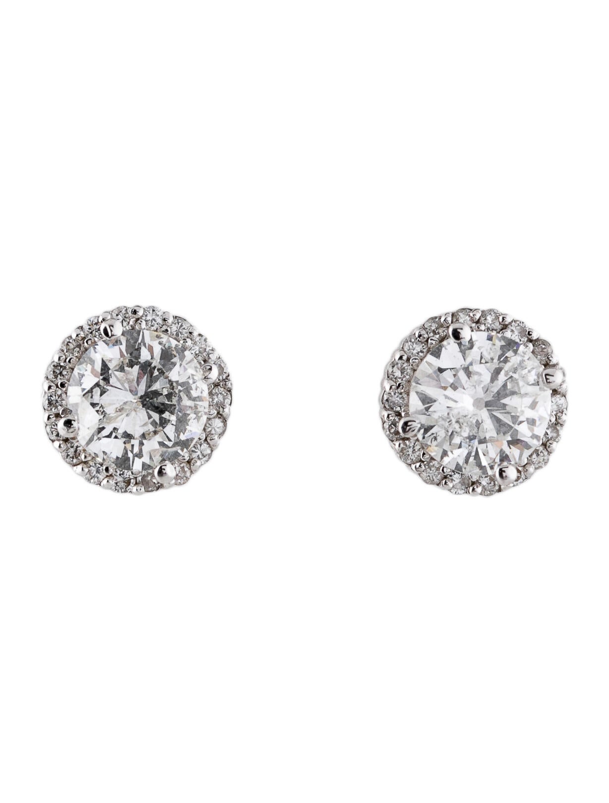 Tiffany & Co. Platinum Diamond Stud Earrings - 950 Platinum Stud ...