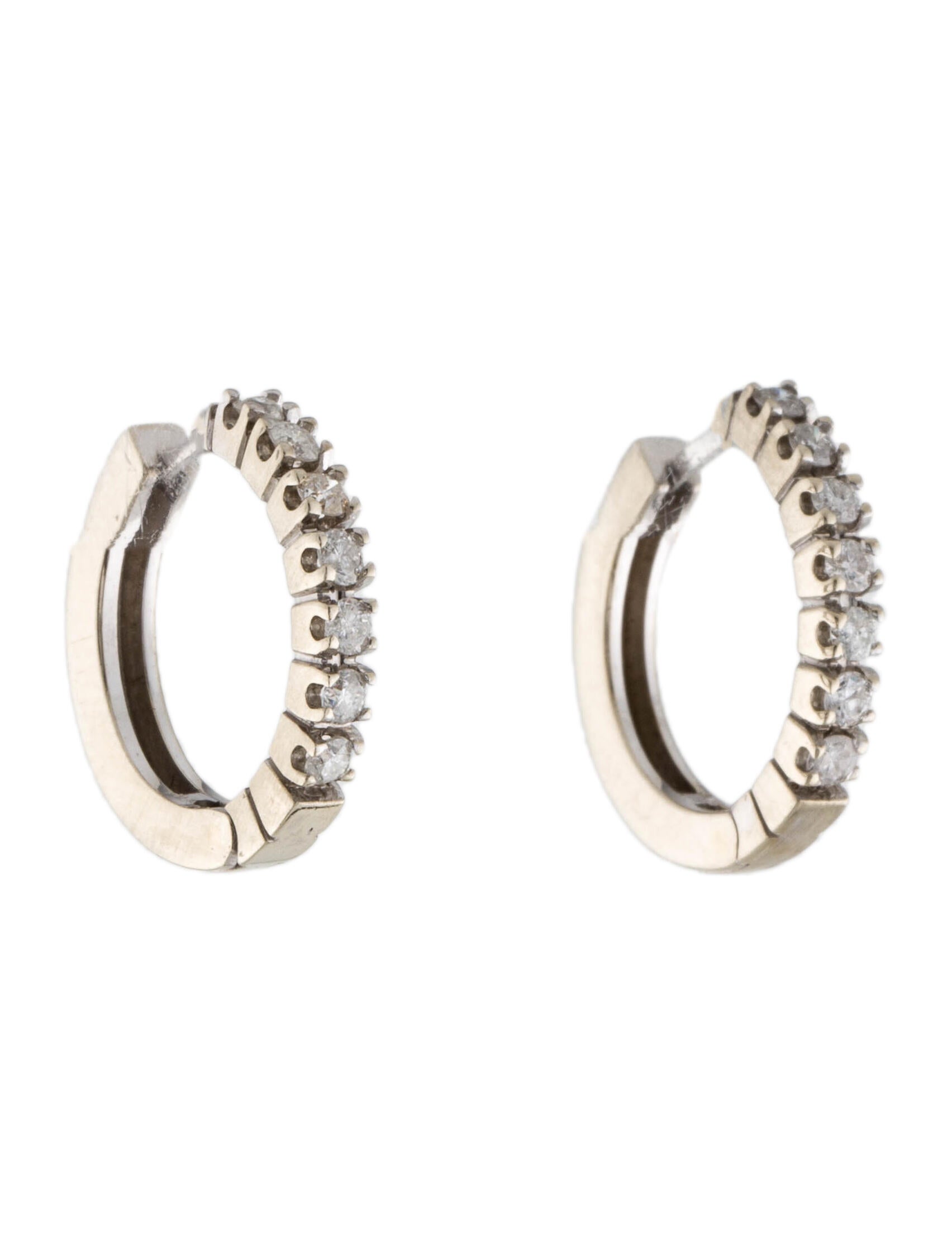Maria Tash 18K Diamond Hoop Earring - 18K White Gold Hoop, Earrings ...