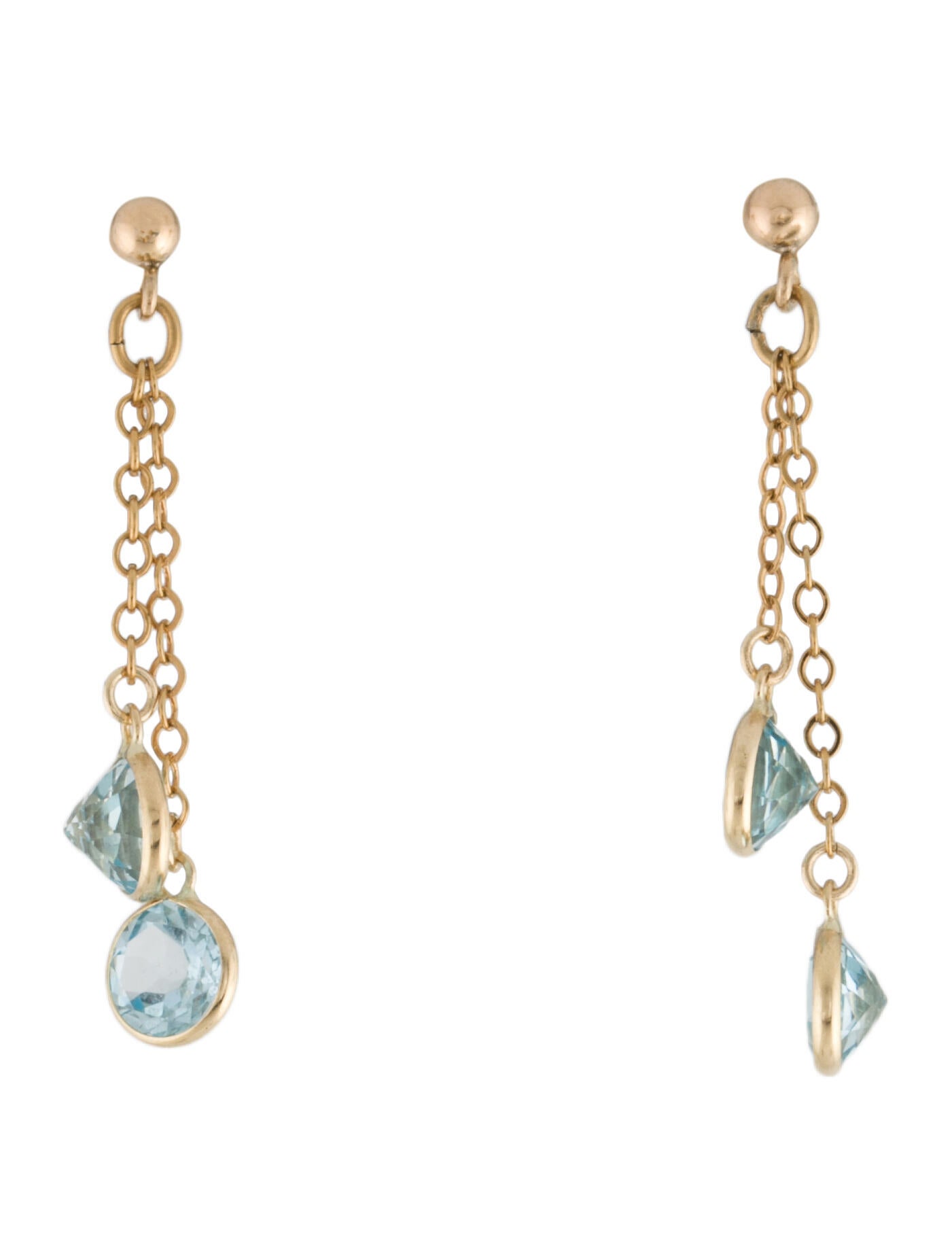 Melissa Joy Manning 14K Rhodolite & Sapphire Drop Earrings - 14K Rose ...