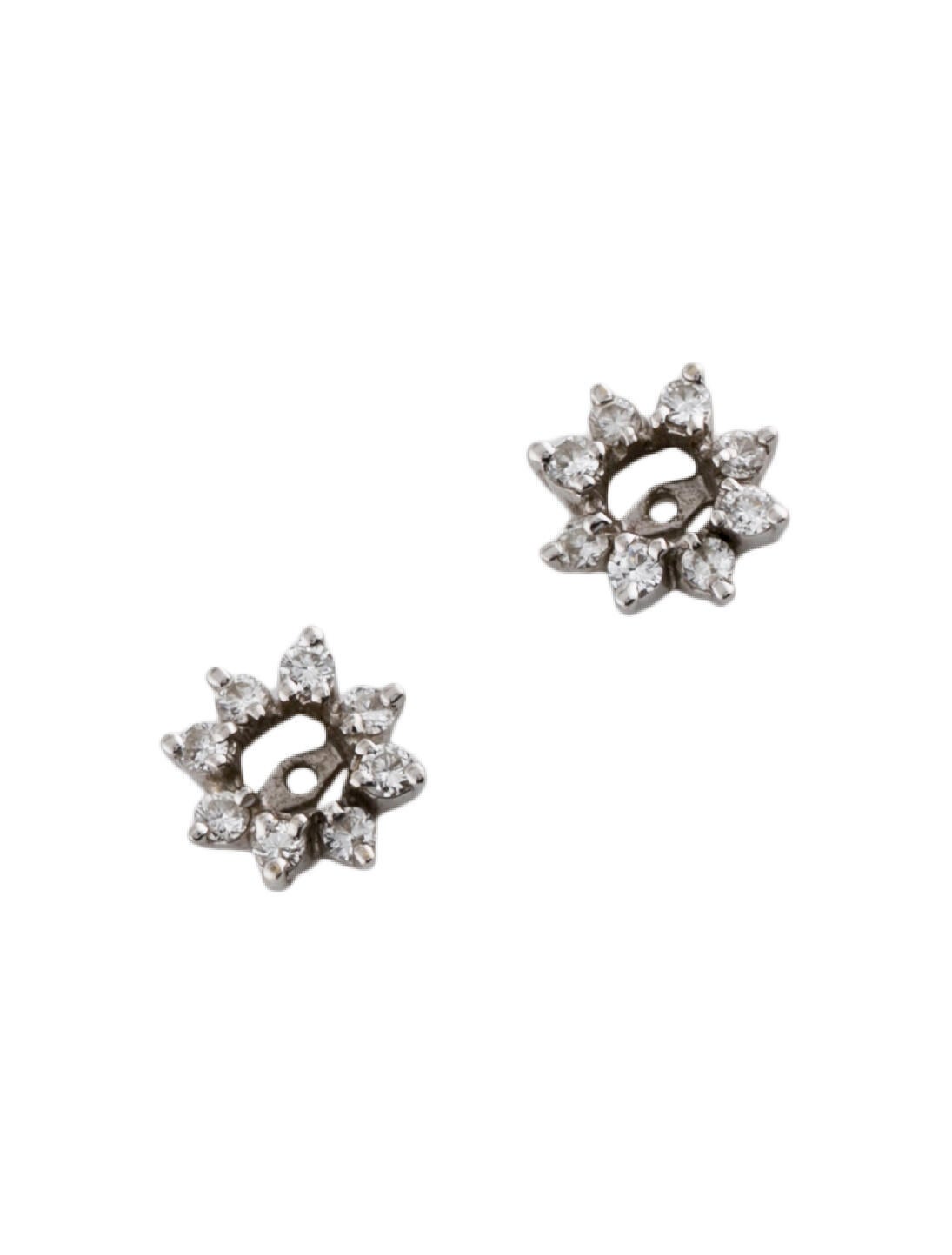 Earrings 14K Diamond Earring Jackets - Earring Jacket, Earrings ...