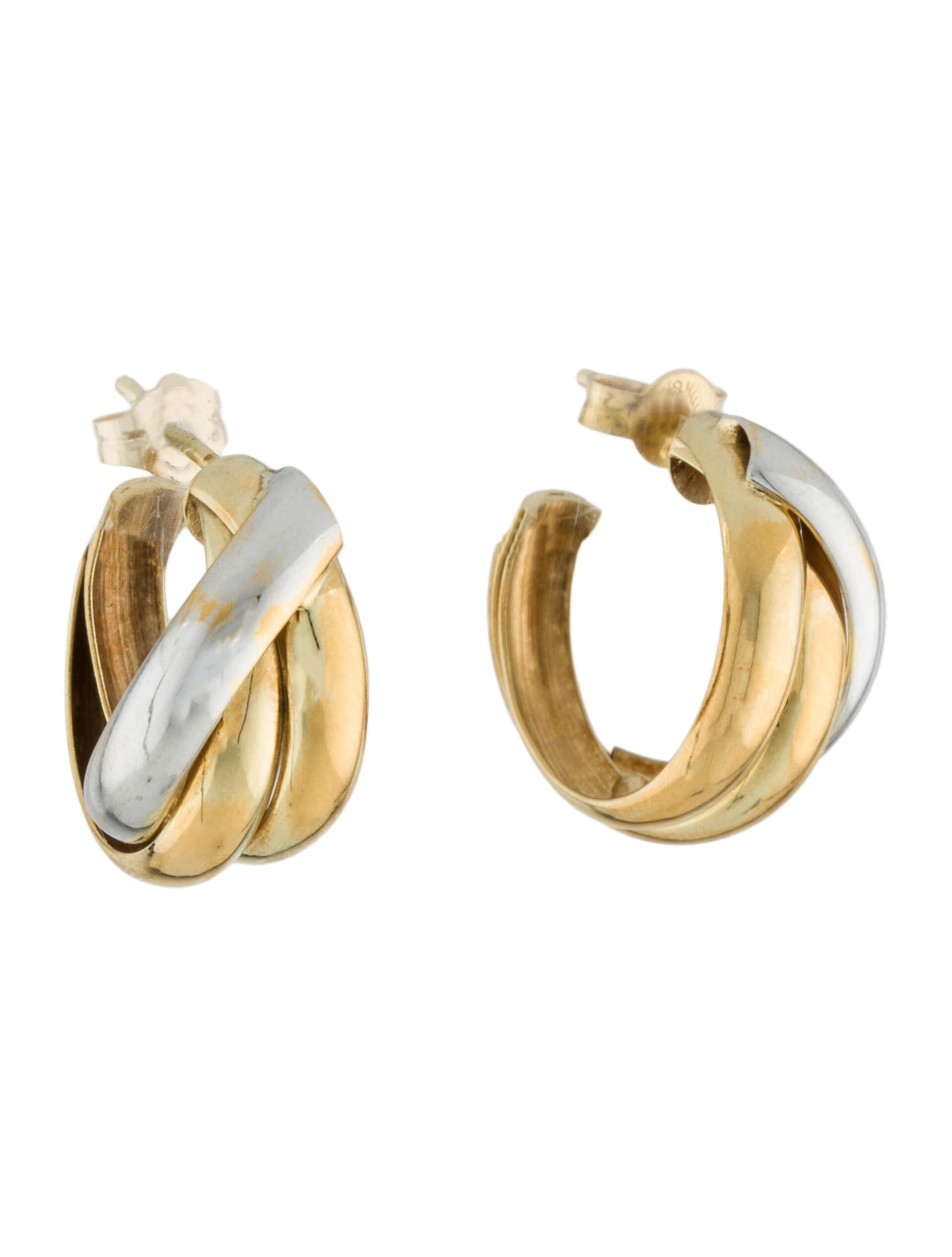 Fendi 'F is Fendi' Hoop Earrings - Gold-Tone Metal Hoop, Earrings ...