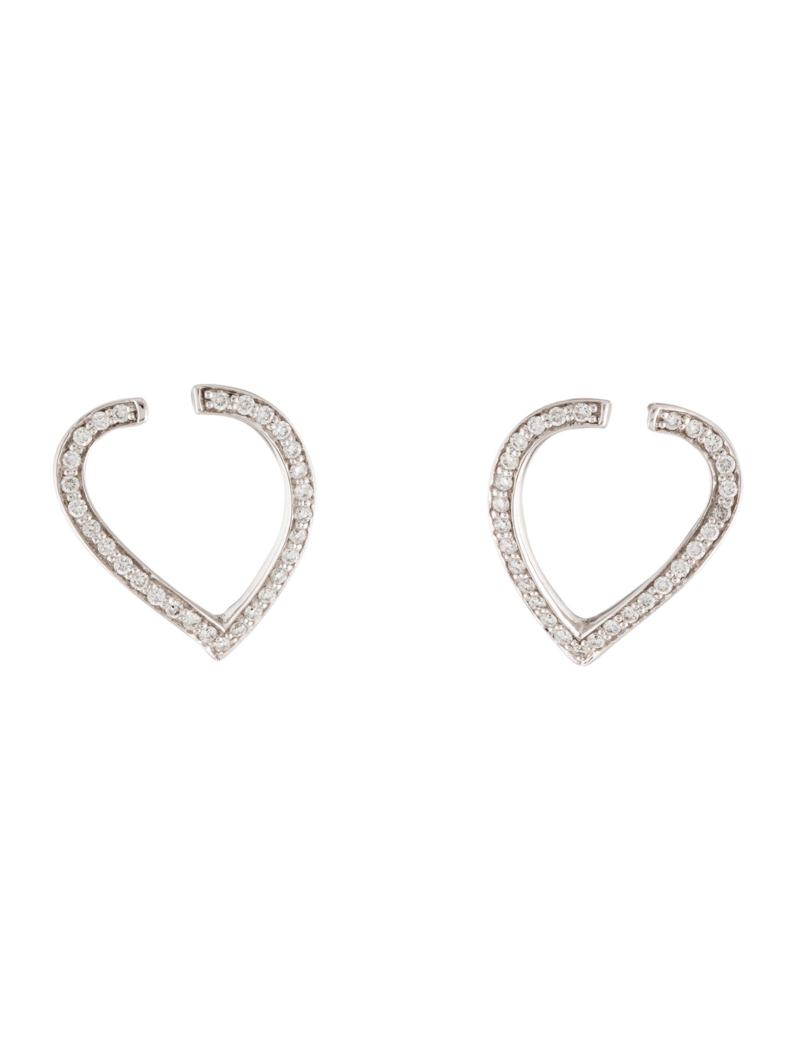 Van Cleef & Arpels Mother of Pearl Sweet Alhambra Heart Earstuds - 18K ...