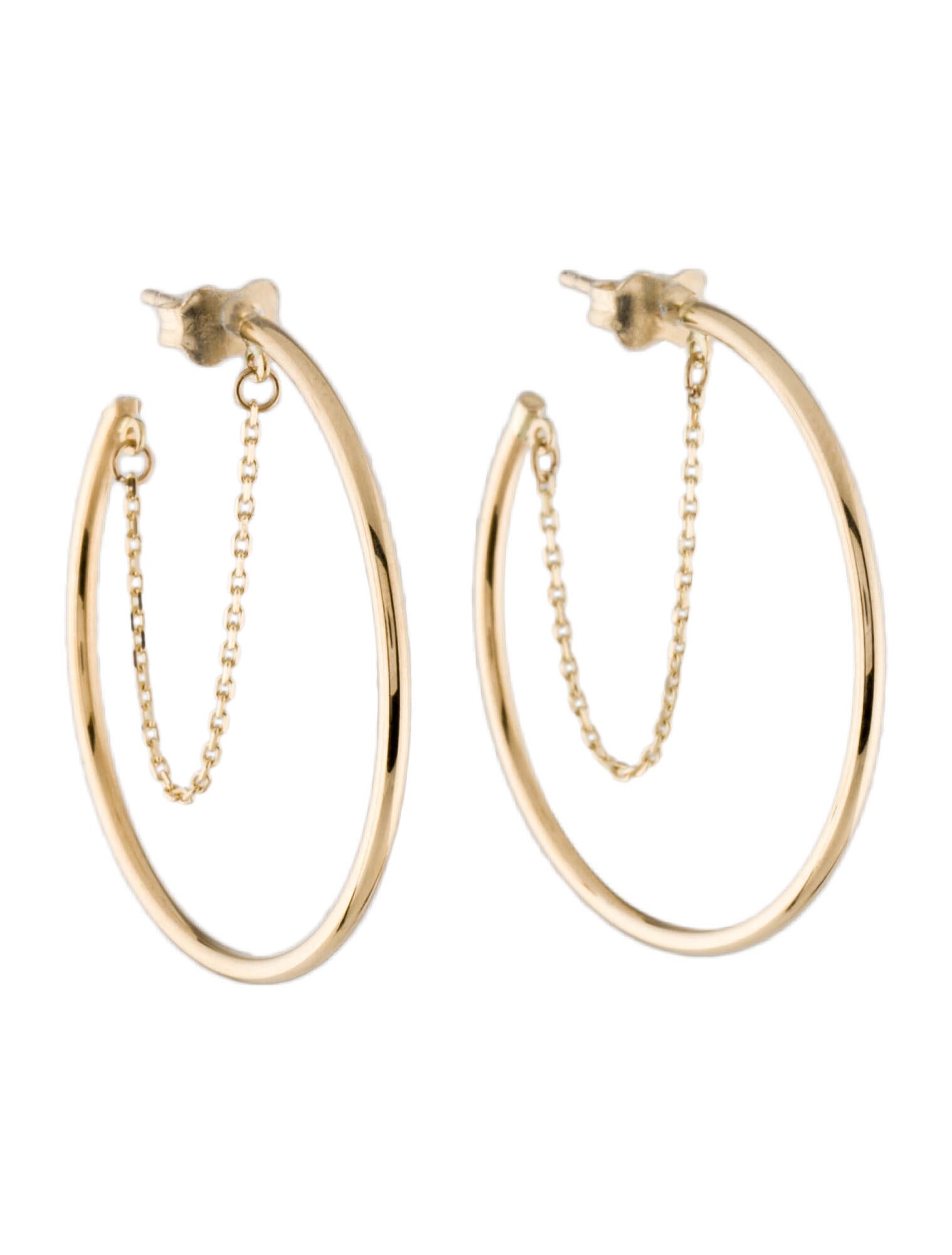 Celine Animals Bold Hoop Earrings - Brass Hoop, Earrings - CEL241202 ...