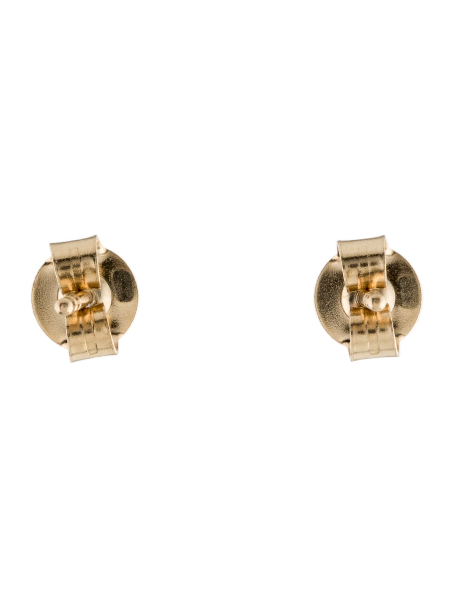 Earrings 14K Diamond Stud Earrings - 14K Yellow Gold Stud, Earrings - EARRI264731 | The RealReal