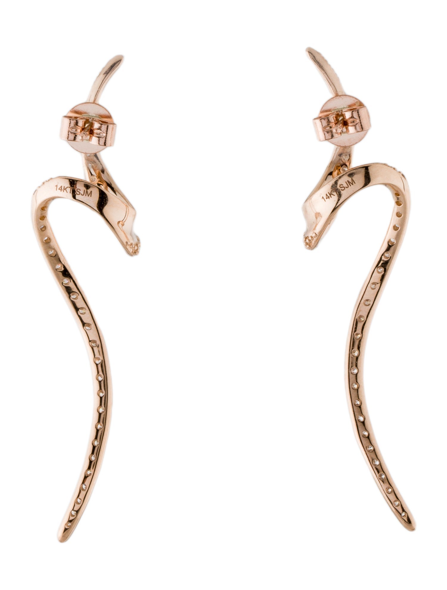 Lorraine Schwartz Diamond Monkey Speak No Evil See No Evil Earrings ...