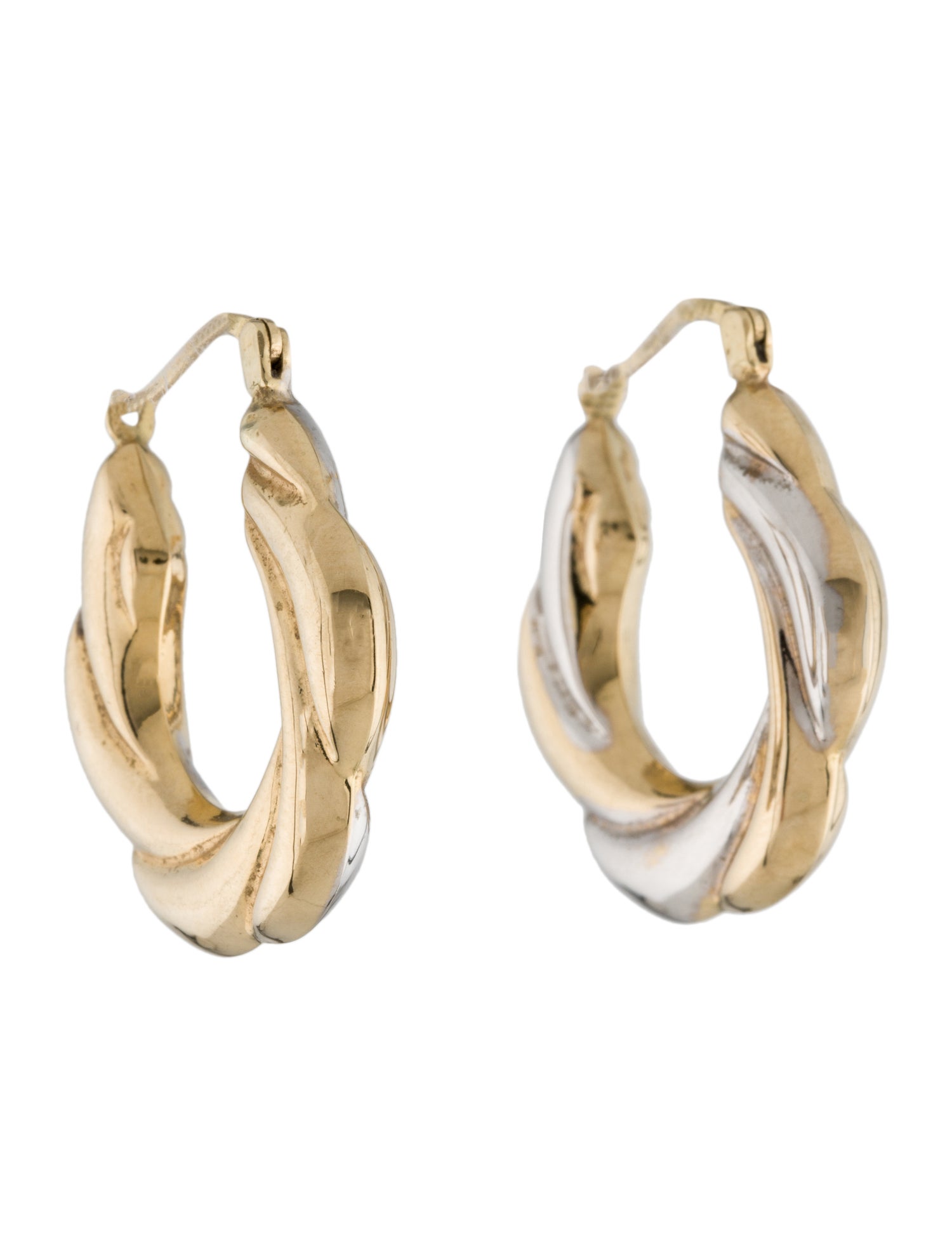Fendi F Is Fendi Hoop Earrings - Gold-Tone Metal Hoop, Earrings ...