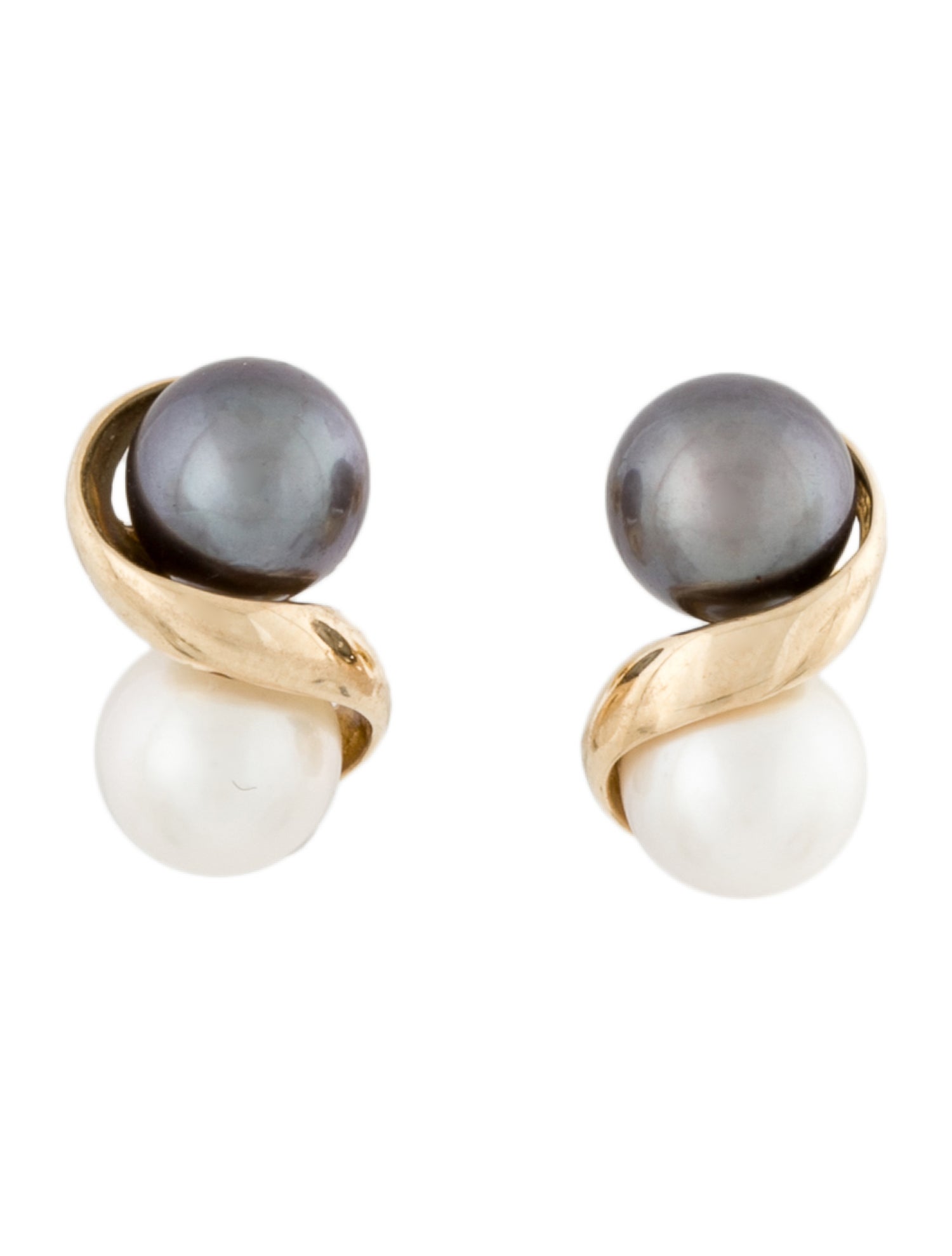 David Yurman Sculpted Cable Stud Earrings - 18K White Gold Stud ...