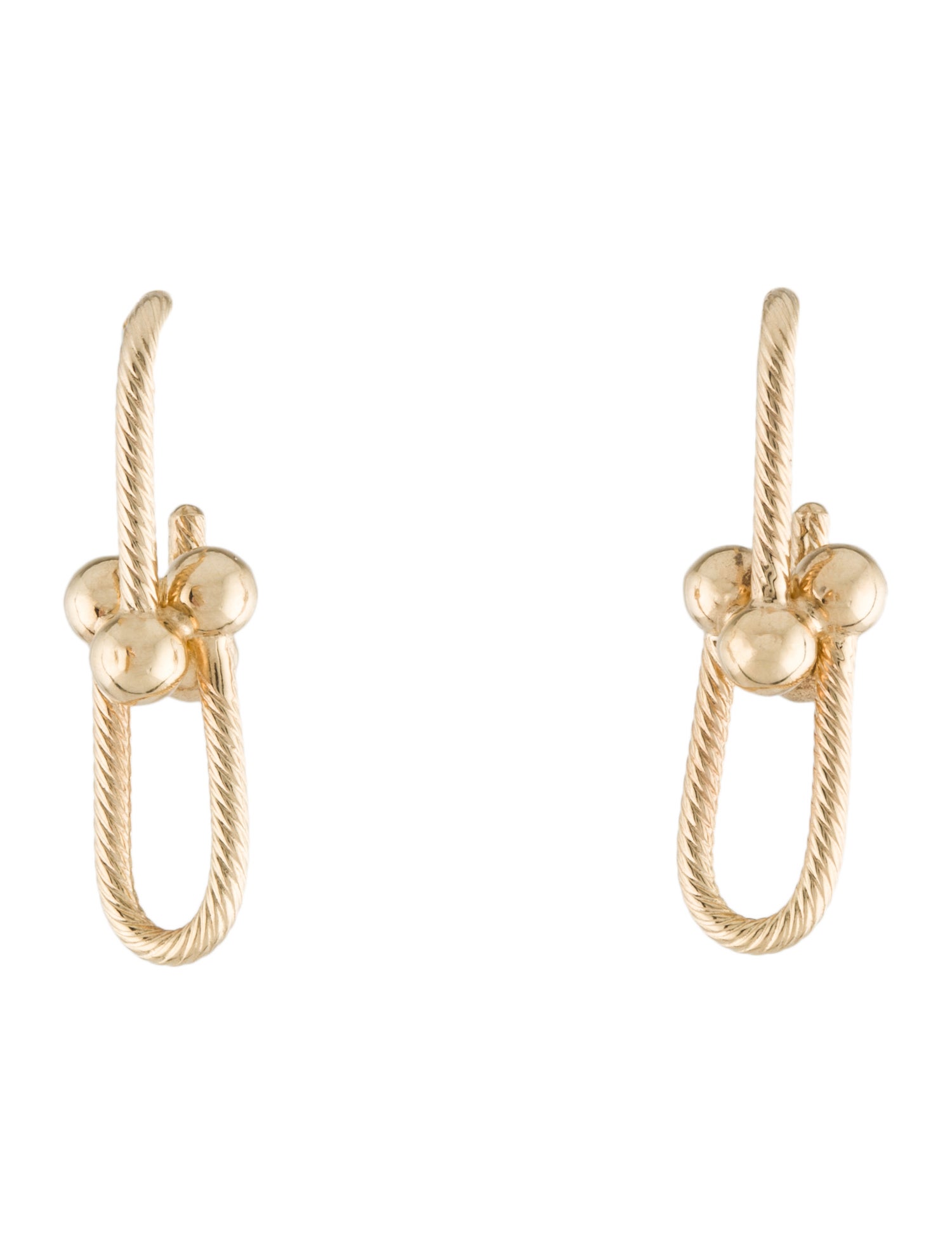 Versace Crystal Feather Drop Earrings - Gold-Tone Metal Drop, Earrings ...