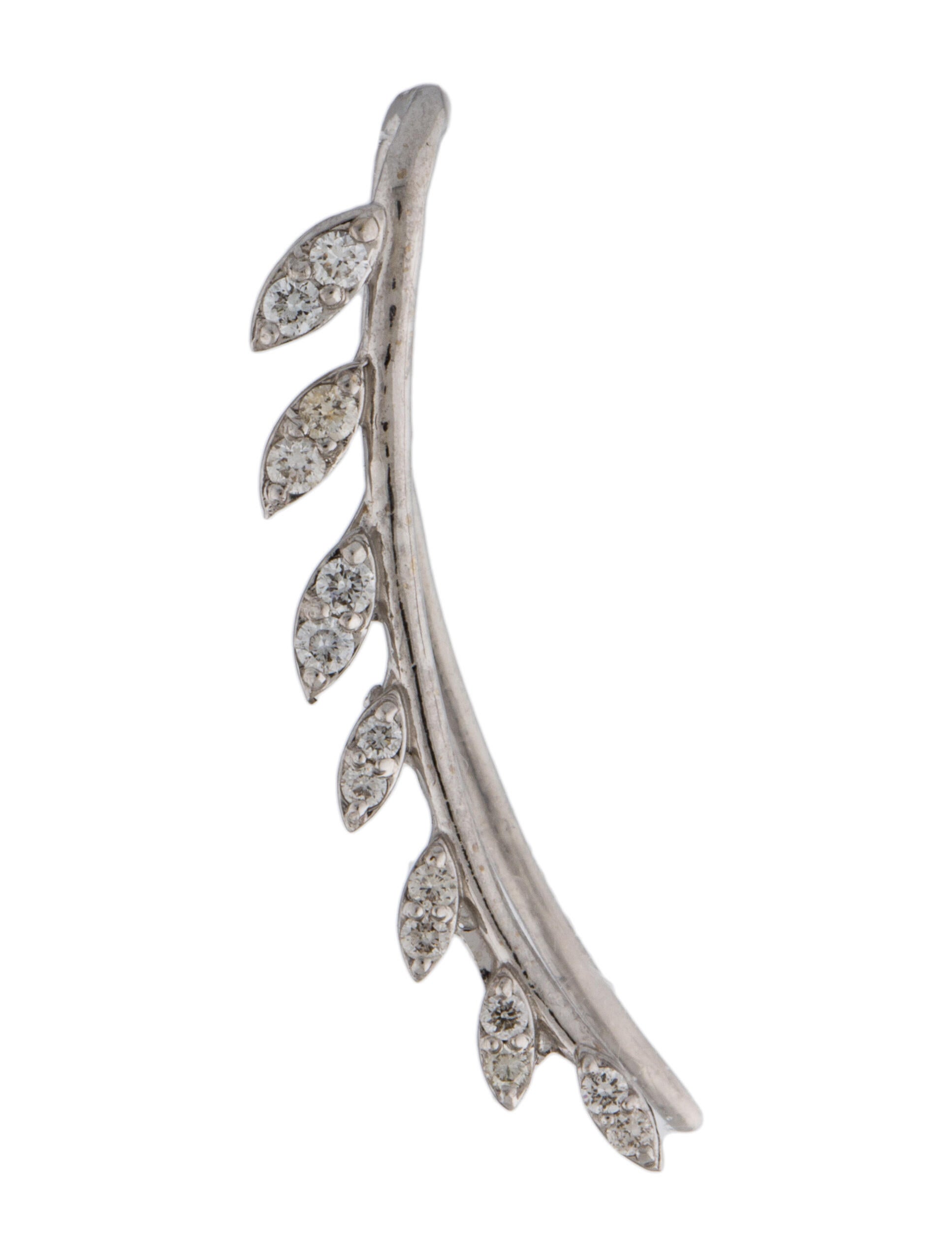 Anna Sheffield 14K Diamond Serpent Ear Climber - Gold, 14K Yellow Gold ...