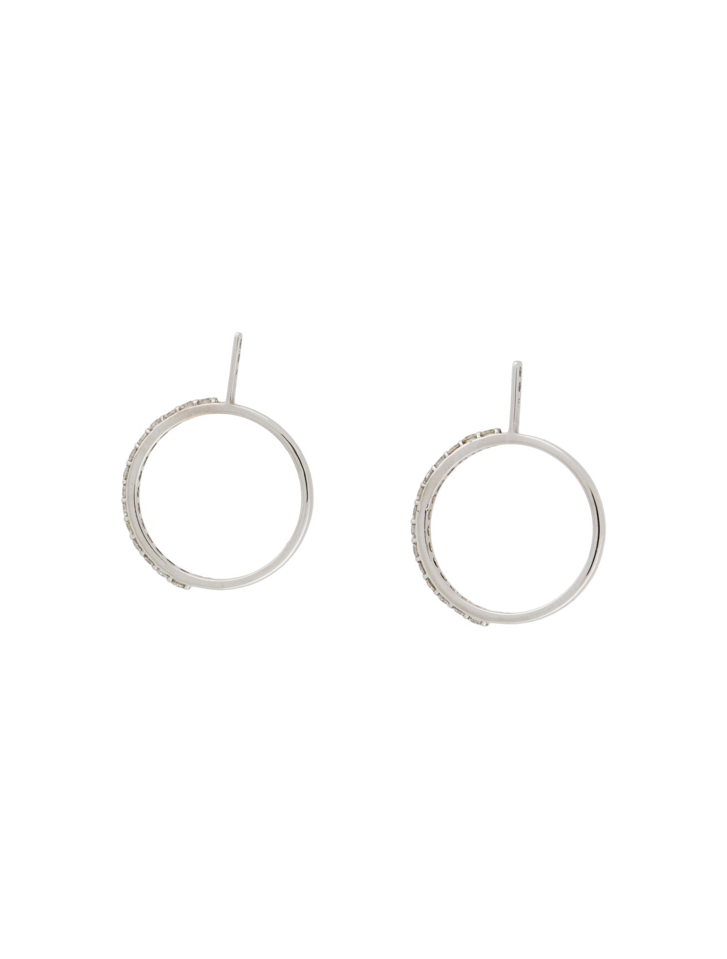 Earrings 14K Diamond Earring Enhancers - Rhodium-Plated 14K White Gold ...