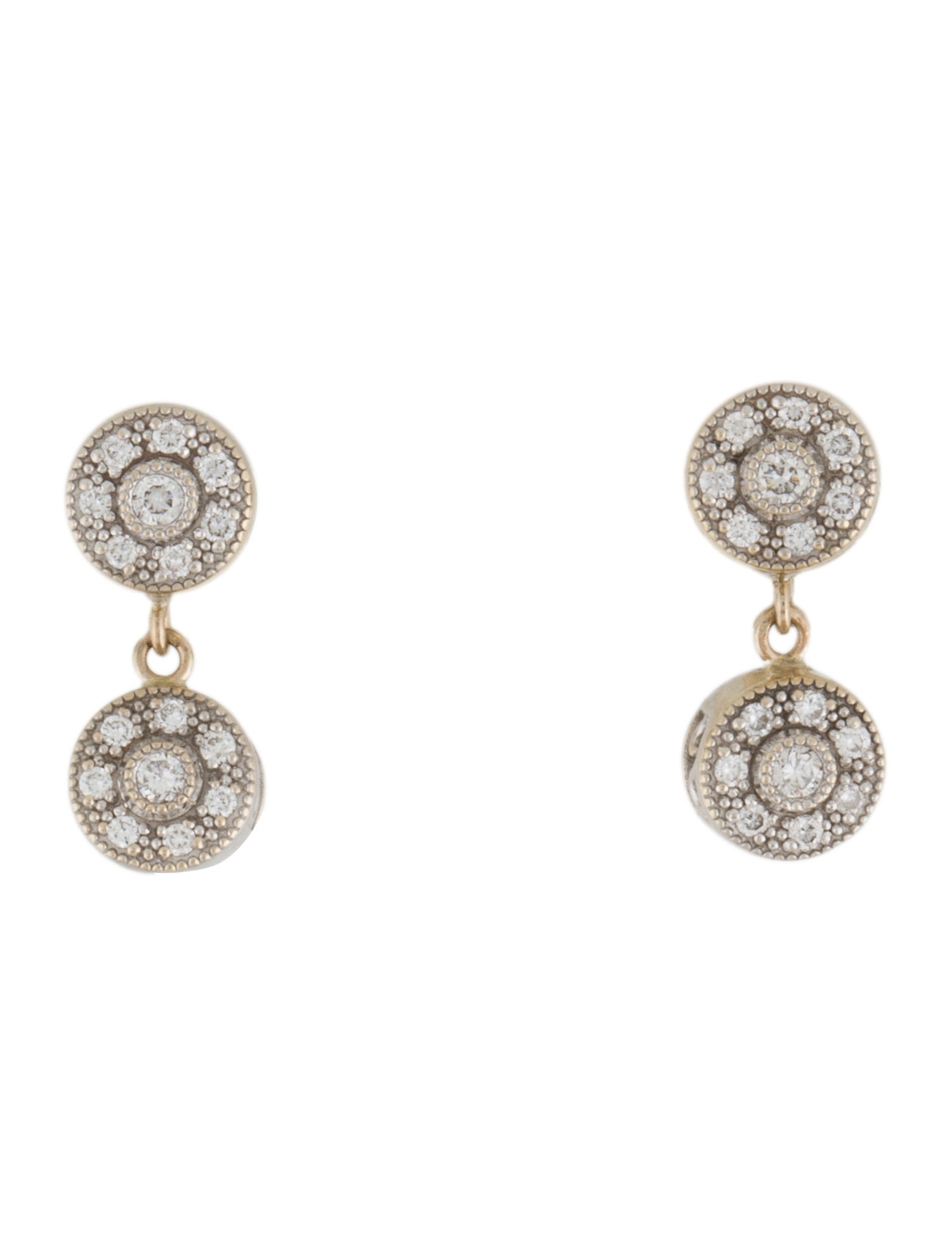 Maria Tash 18K Diamond Crescendo Bar Threaded Stud Earring - Rhodium ...
