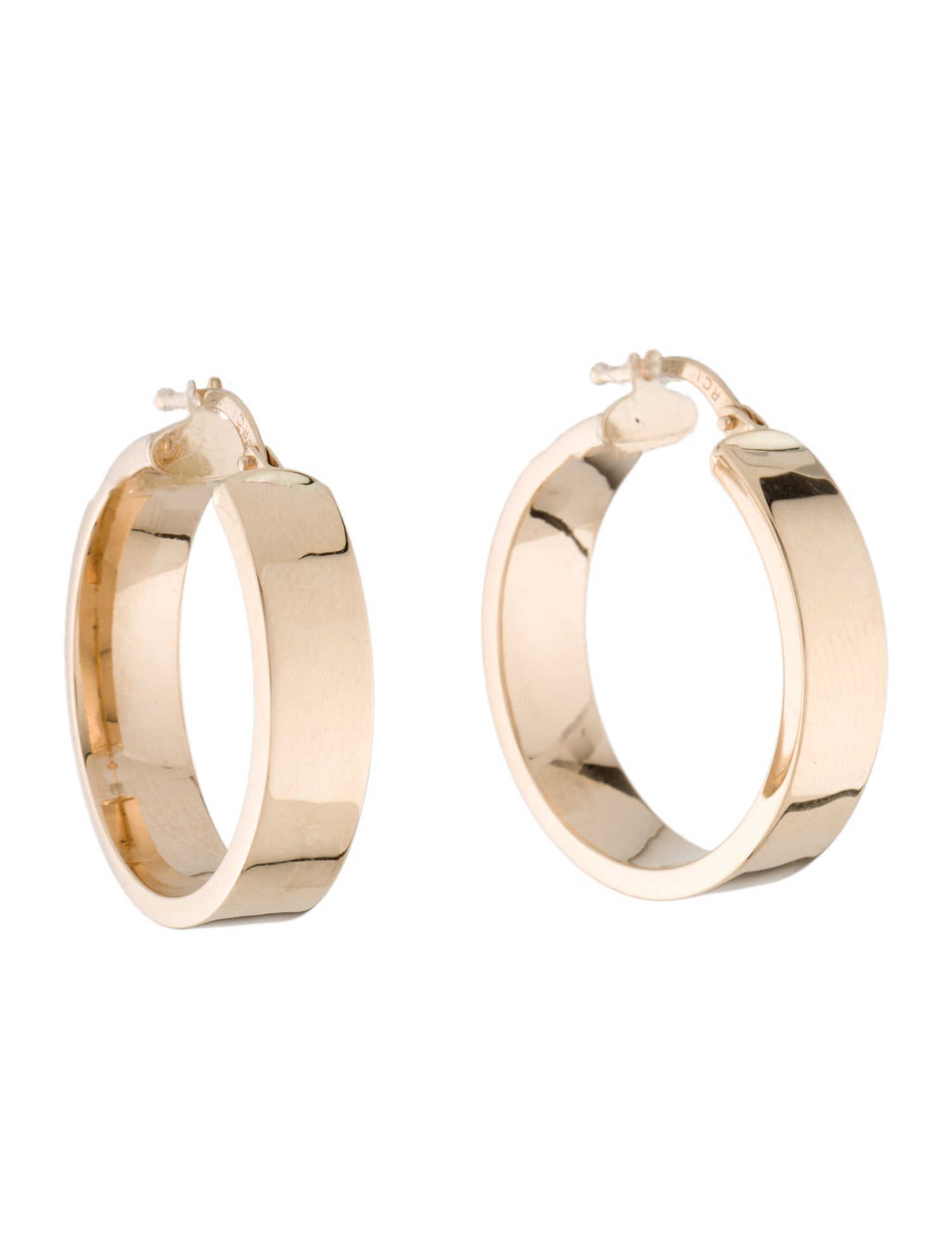 Earrings 14K Square Tube Hoop - 14K Yellow Gold Hoop, Earrings ...