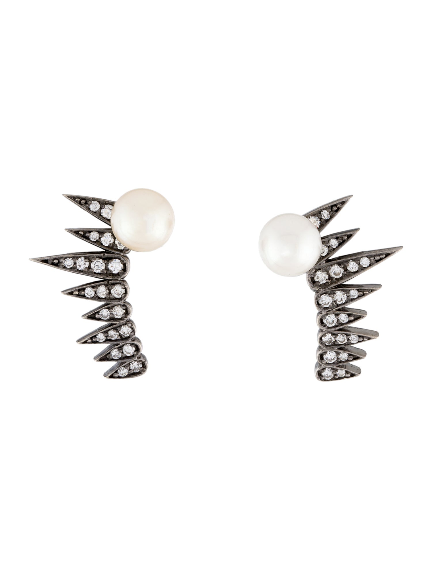 Anna Sheffield 14K Diamond Serpent Ear Climber - Gold, 14K Yellow Gold ...