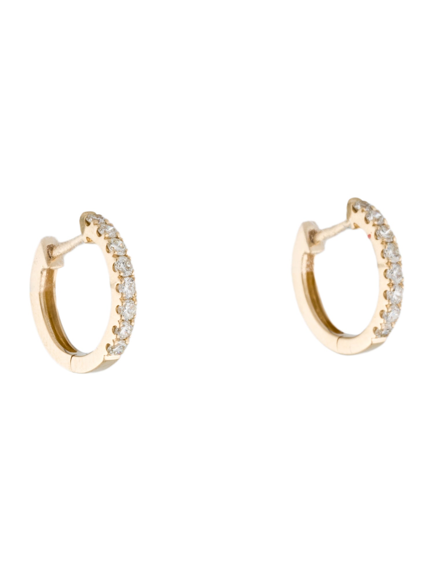 Tamara Comolli 18K Diamond Signature Small Pavé Hoop Earrings - 18K ...