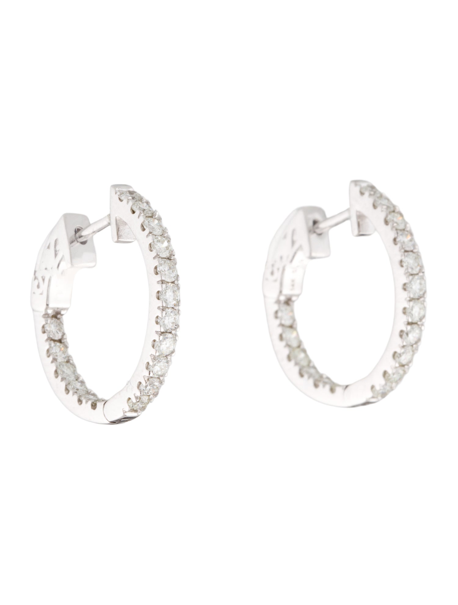 Hermès Olympe Leather Hoop Earrings - White, 18K Yellow Gold-Plated ...
