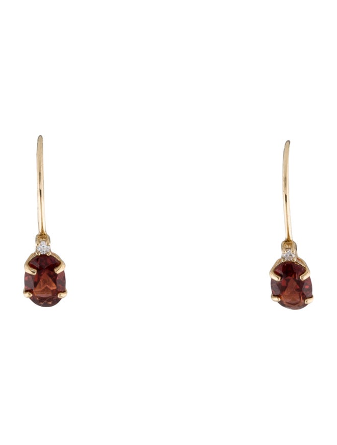 Ted Muehling 14K Diamond & Queen Anne's Lace Earrings - 14K Yellow Gold Drop, Earrings ...