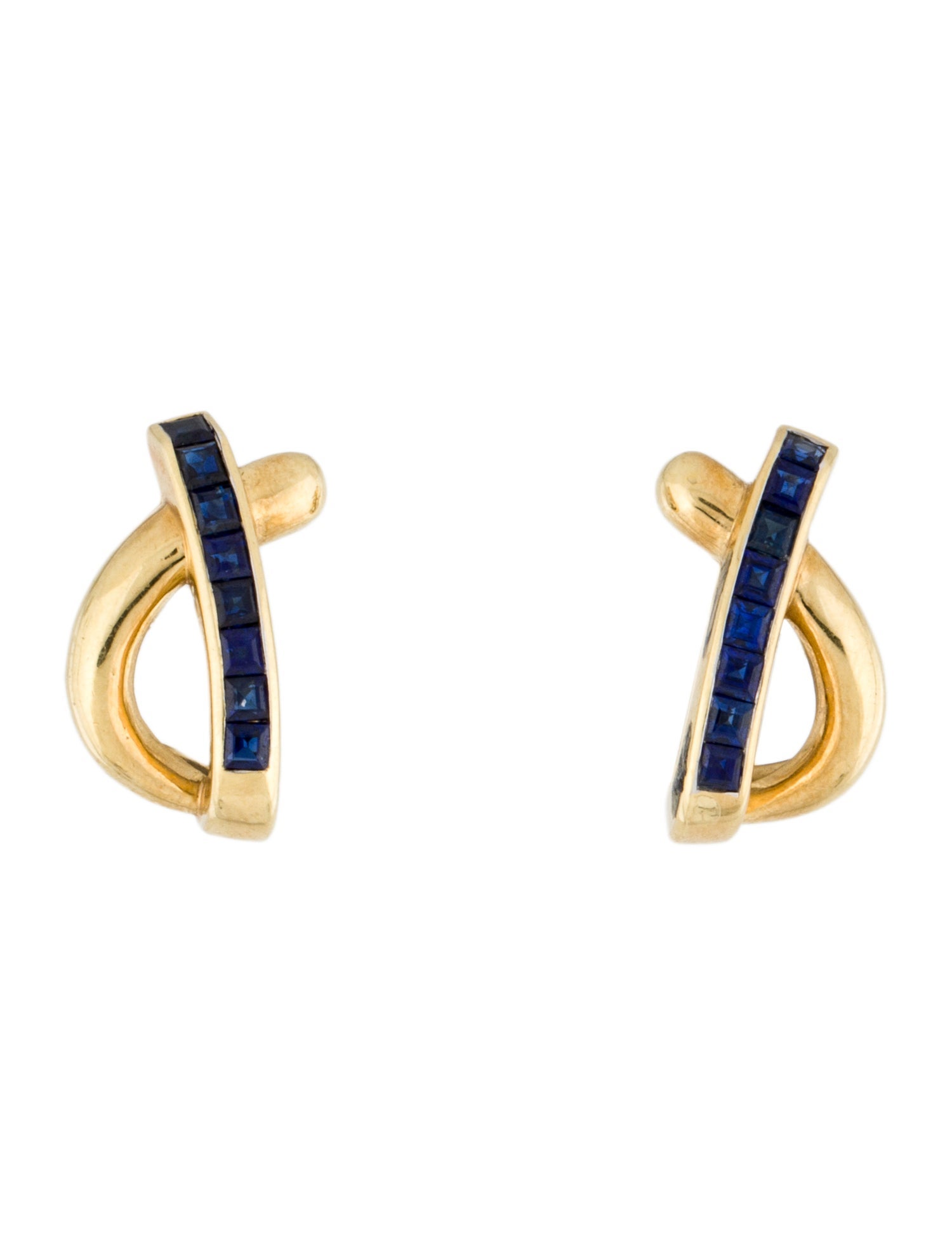 Earrings Scott Keating Designs 18K Sapphire Earclip Earrings - 18K ...