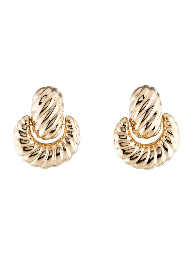 Earrings 14K Diamond Drop Earrings - 14K White Gold Drop, Earrings ...