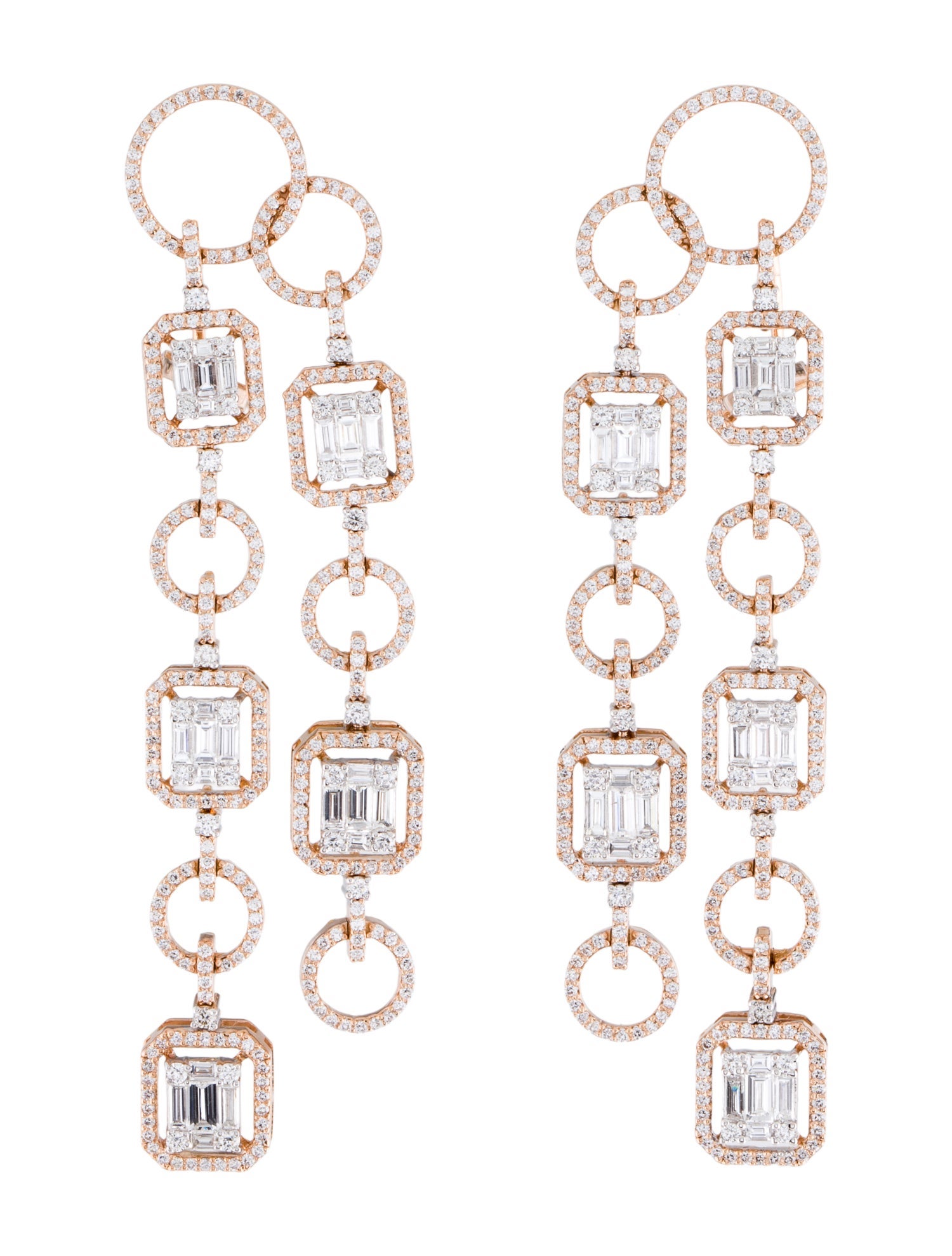 Earrings 18K Turquoise, Onyx & Diamond Drop Earrings - Rhodium-Plated ...