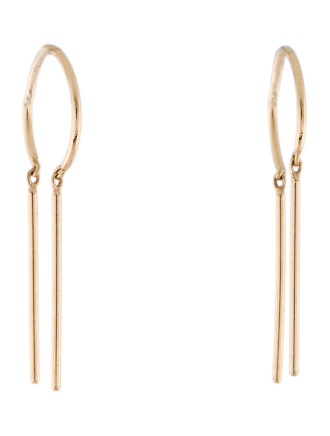 Elizabeth Cole Delaney Earrings - Gold-Tone Metal Drop, Earrings ...