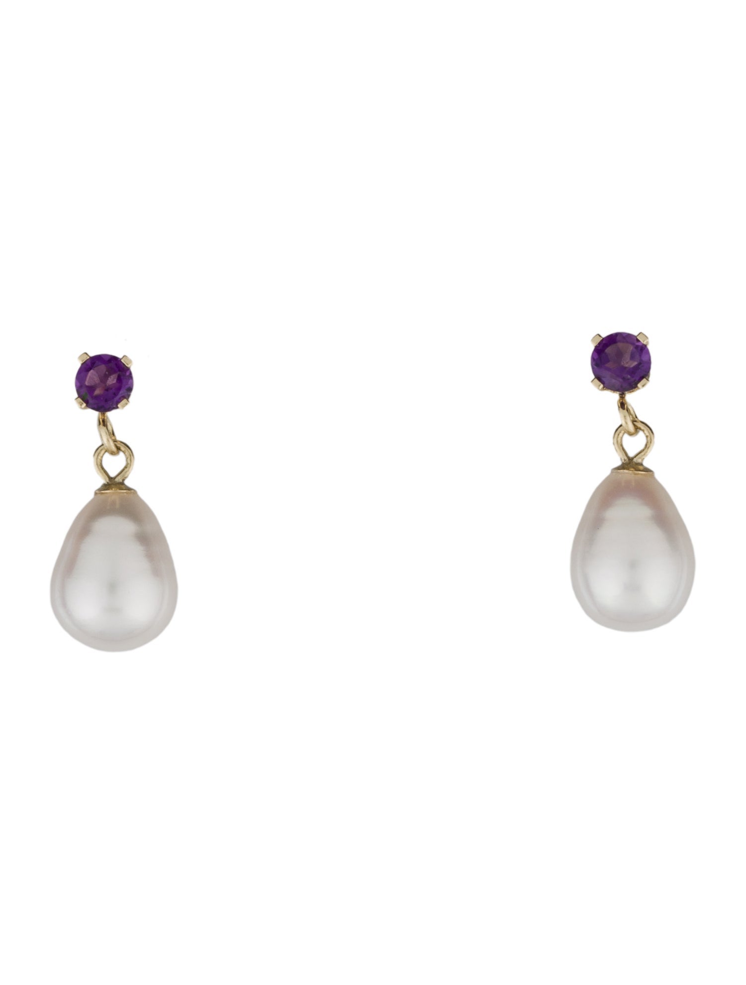 Celine Céline Baroque Pearl Drop Earrings - Gold-Tone Metal Drop ...
