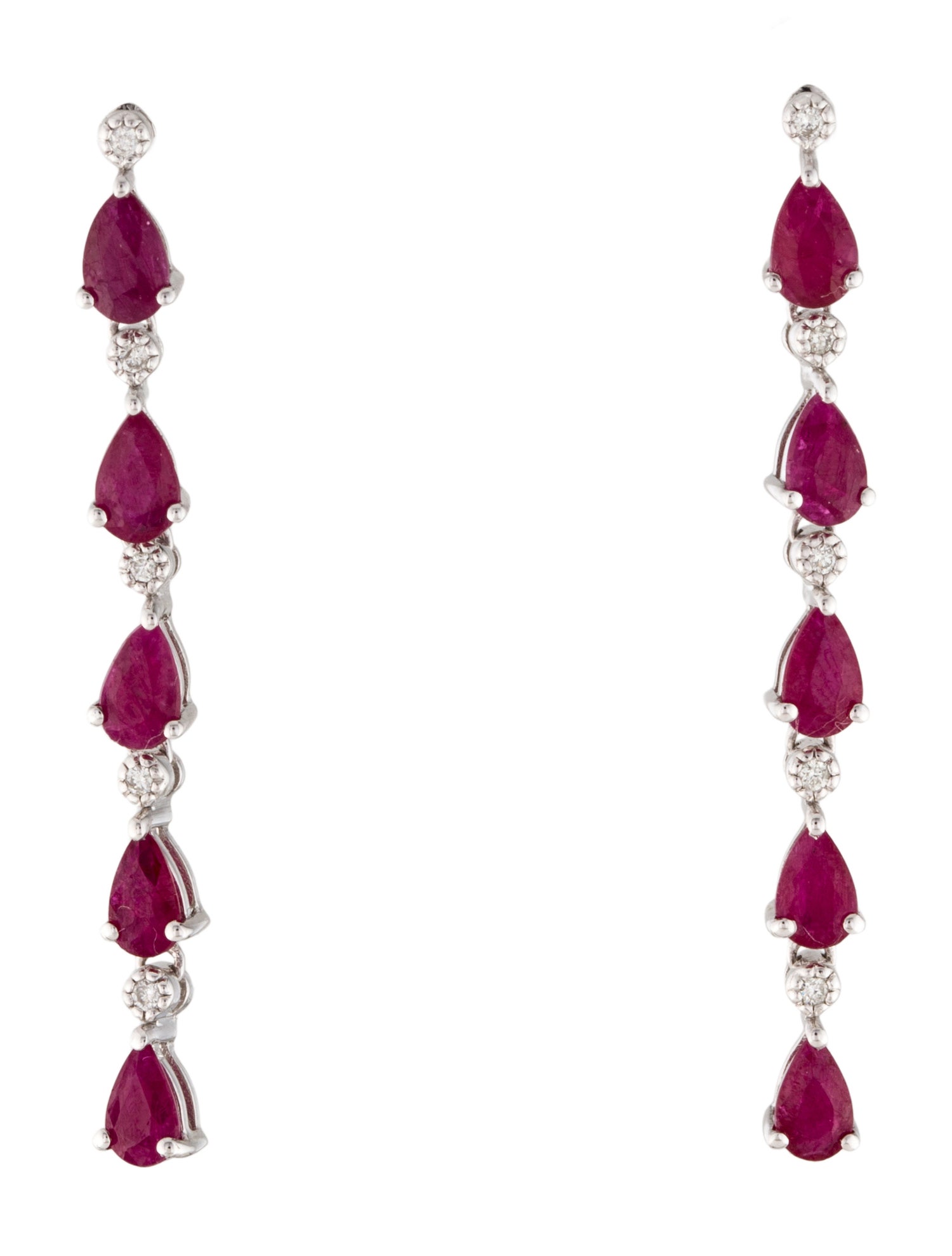 Earrings 18K Turquoise, Onyx & Diamond Drop Earrings - Rhodium-Plated ...